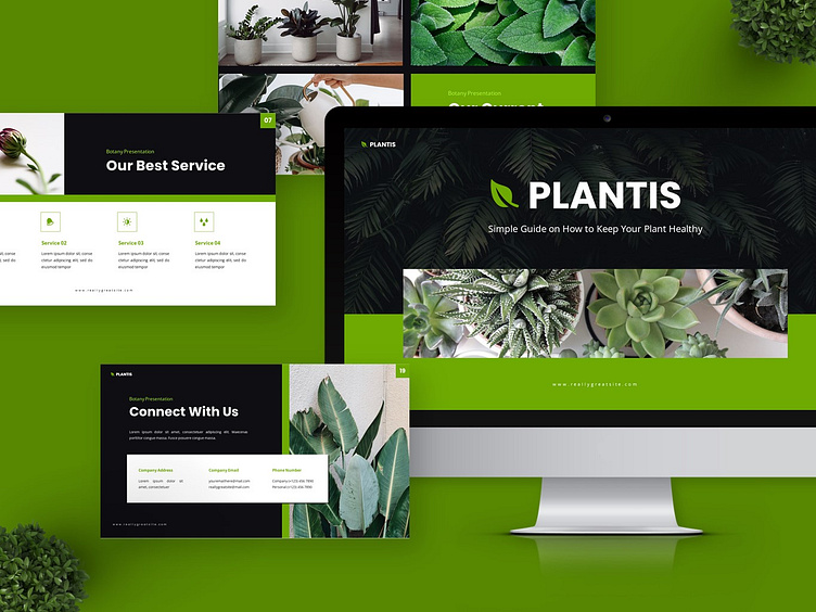 Plantis - Botany Powerpoint Templates by Deepslide Studio on Dribbble