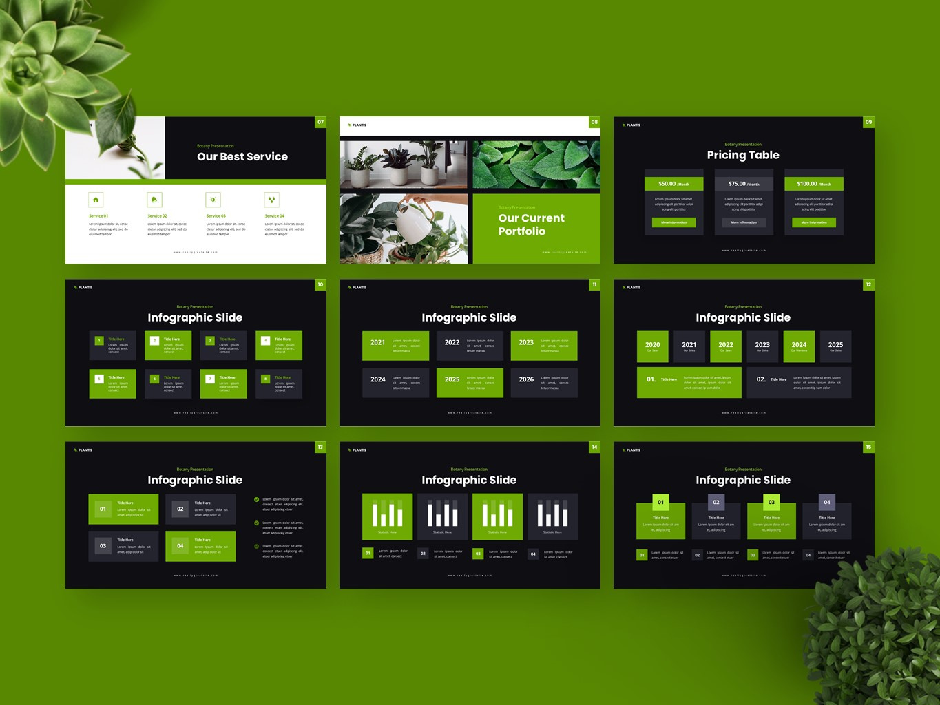 Plantis - Botany Powerpoint Templates by Deepslide Studio on Dribbble