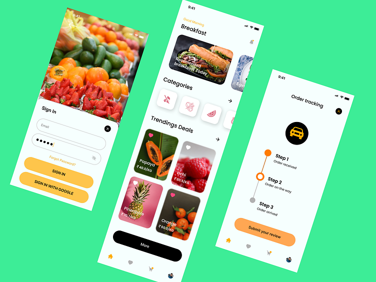 Healthy Food shopping App by Ajay kumar on Dribbble