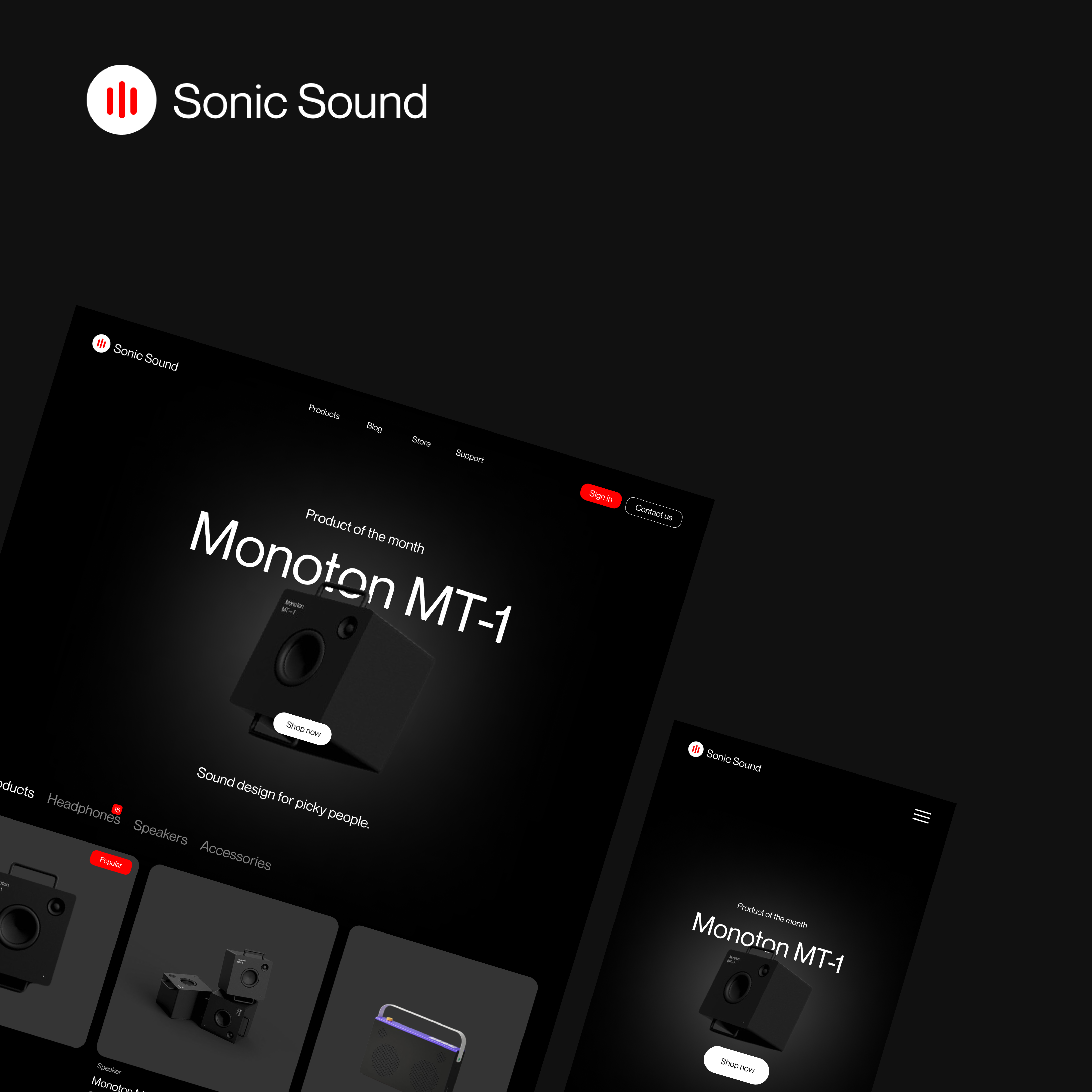 Sonic Sound - brand identity by Riosar on Dribbble