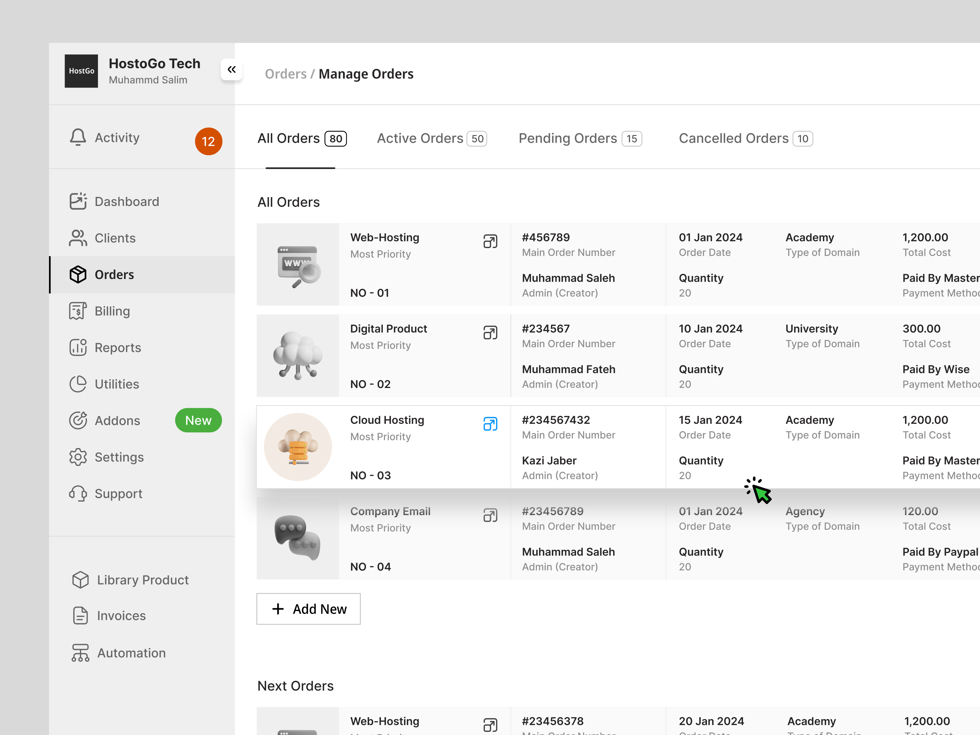 Business Performance CRM UI UX by Muhammad Salim for Sadax Studio on ...