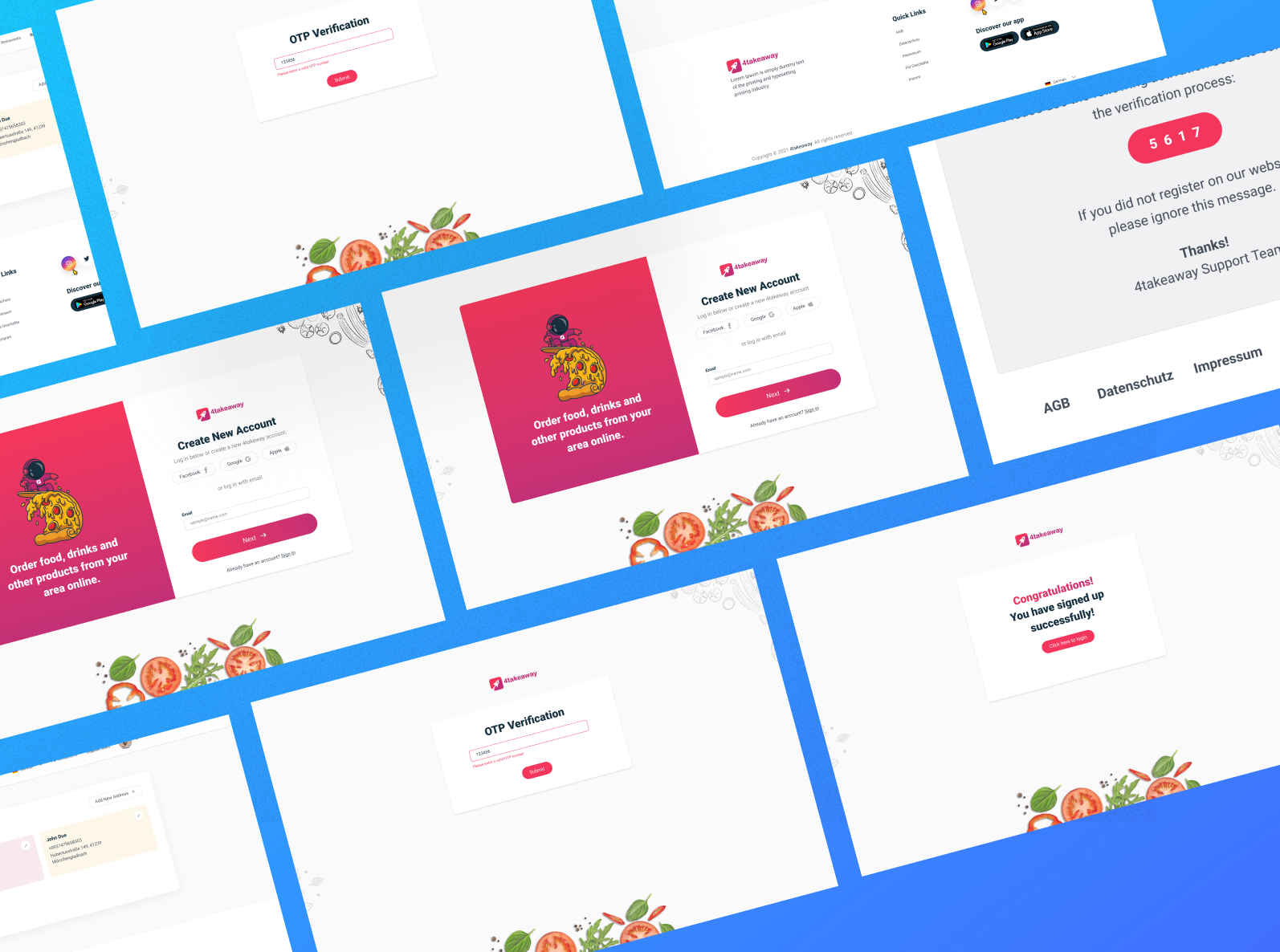 Restaurant Login Page Design by Daniel Barr for Luminalogik on Dribbble