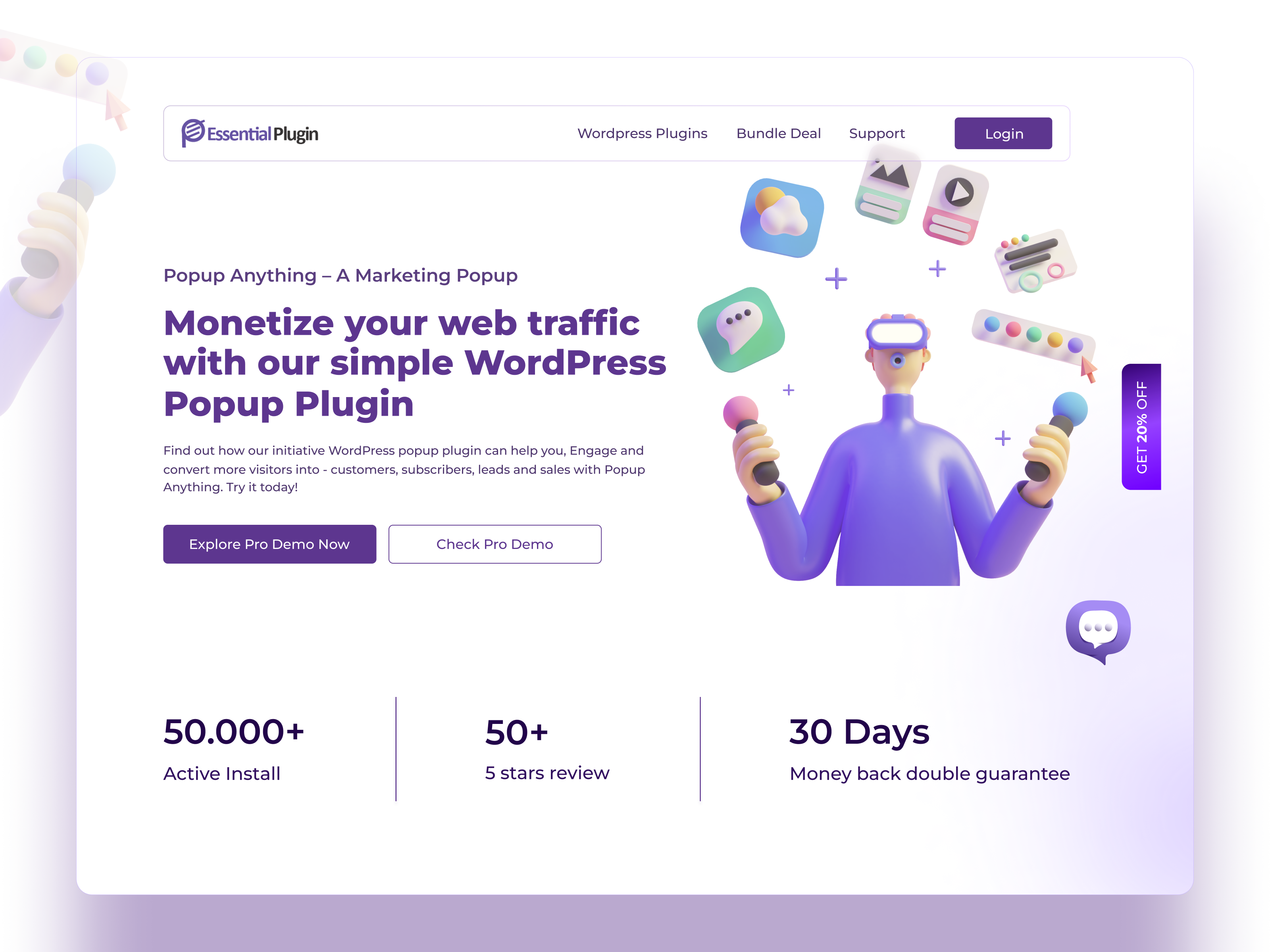 Redesing for Popup Anything Landing page by Kim on Dribbble