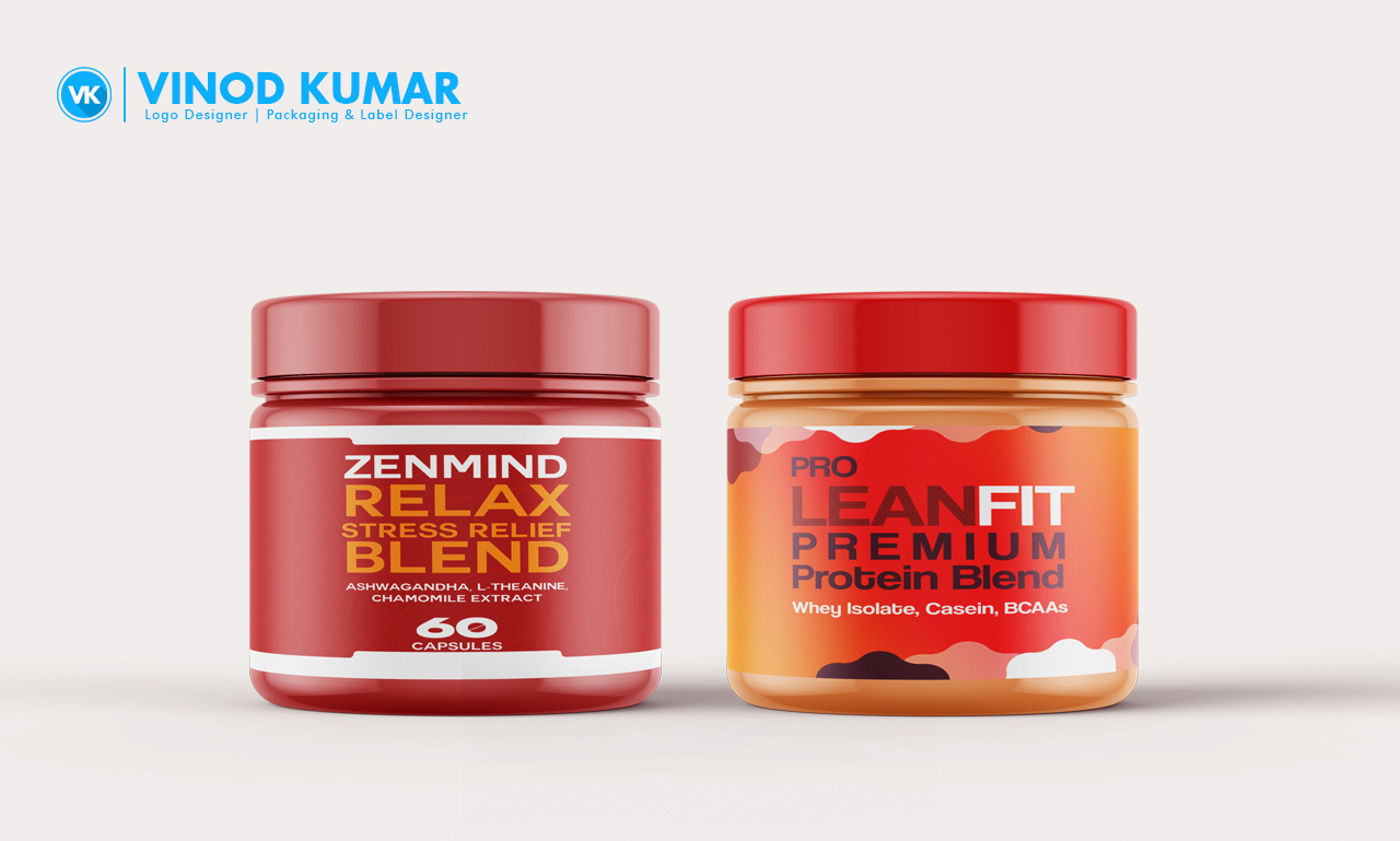 Small Jar Label Design By Vinod Kumar On Dribbble