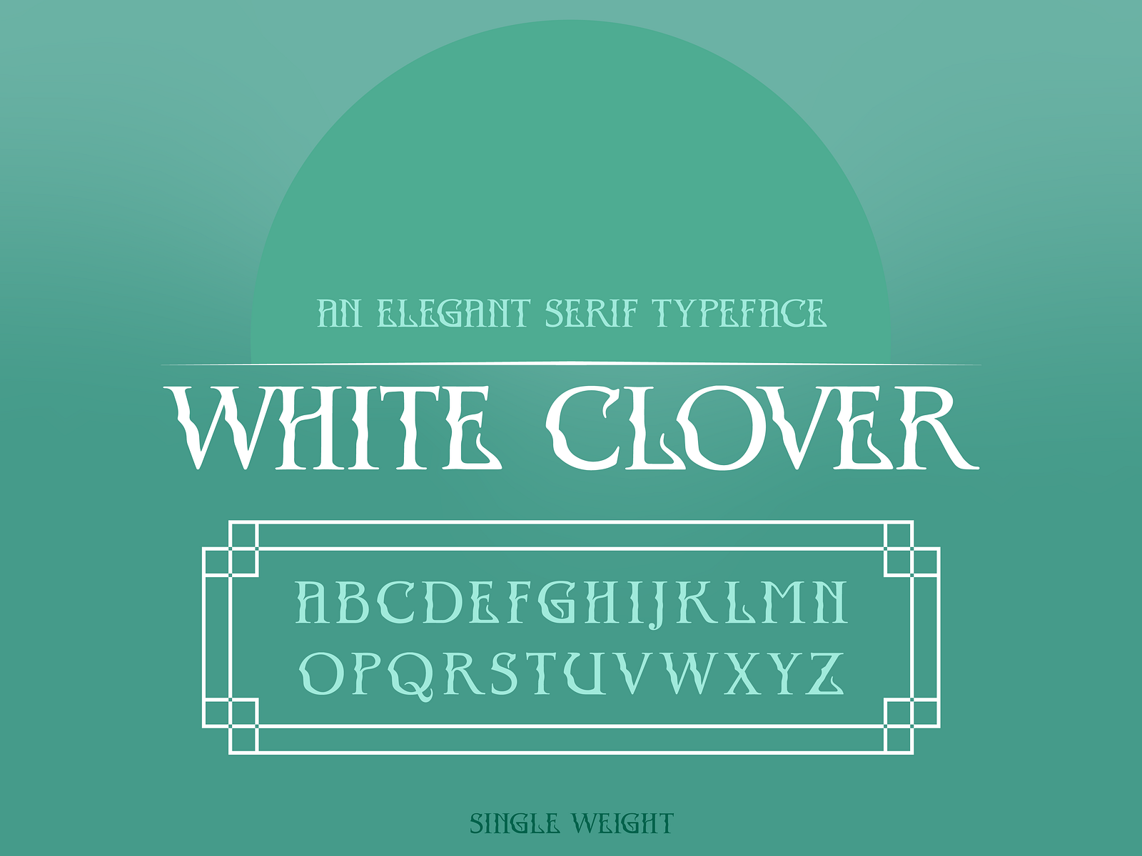 White Clover — Typeface Design by JD Cantrell on Dribbble