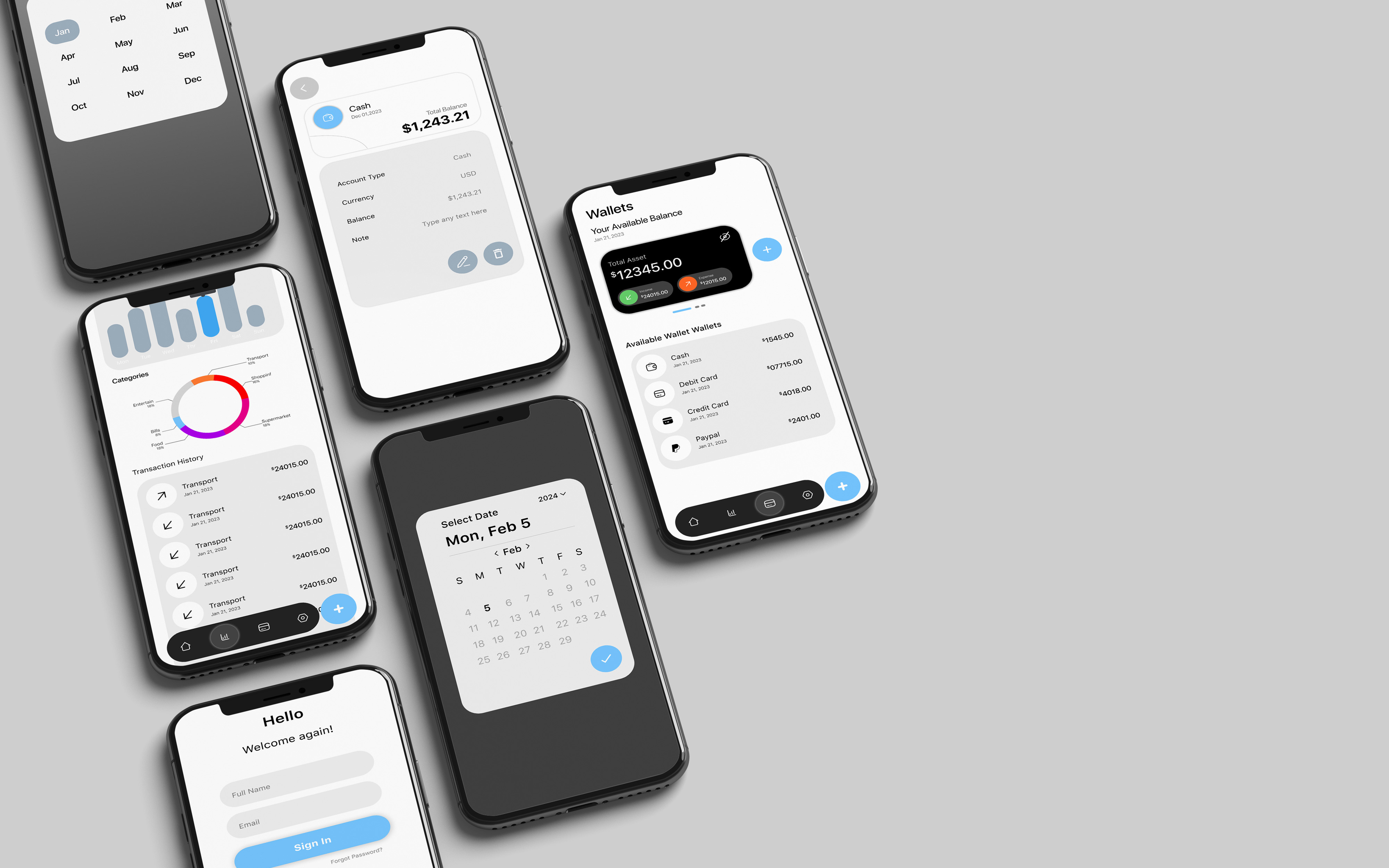 Mobile app I expense tracker ui design by asiol.design on Dribbble