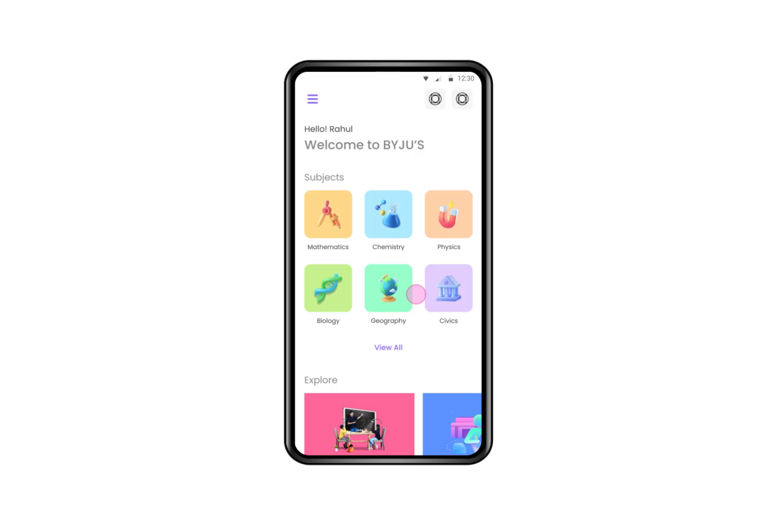 Byjus the learning app by Md Umear on Dribbble