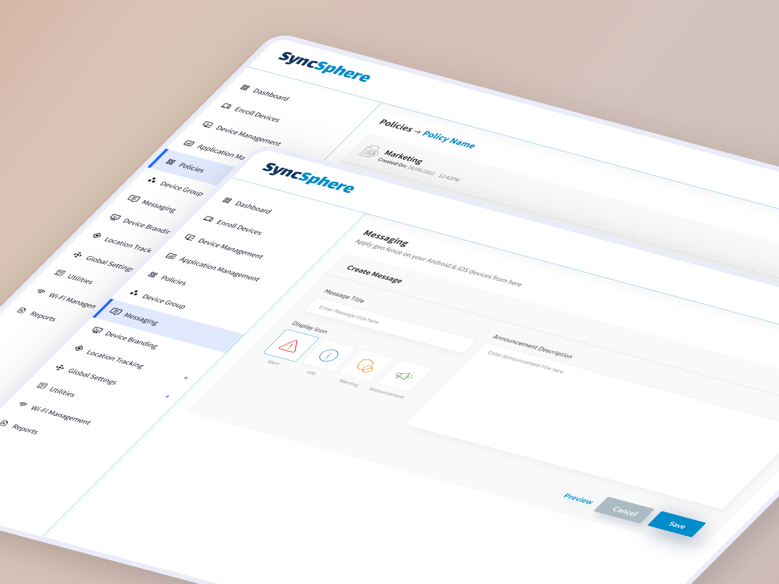 SyncSphere - Device Management System by Muhammad Babar on Dribbble