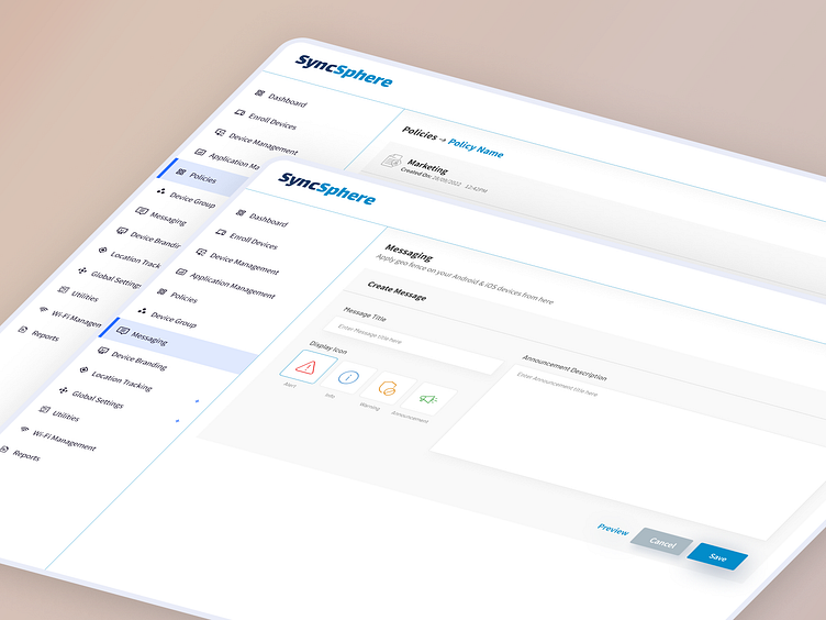 SyncSphere - Device Management System by Muhammad Babar on Dribbble