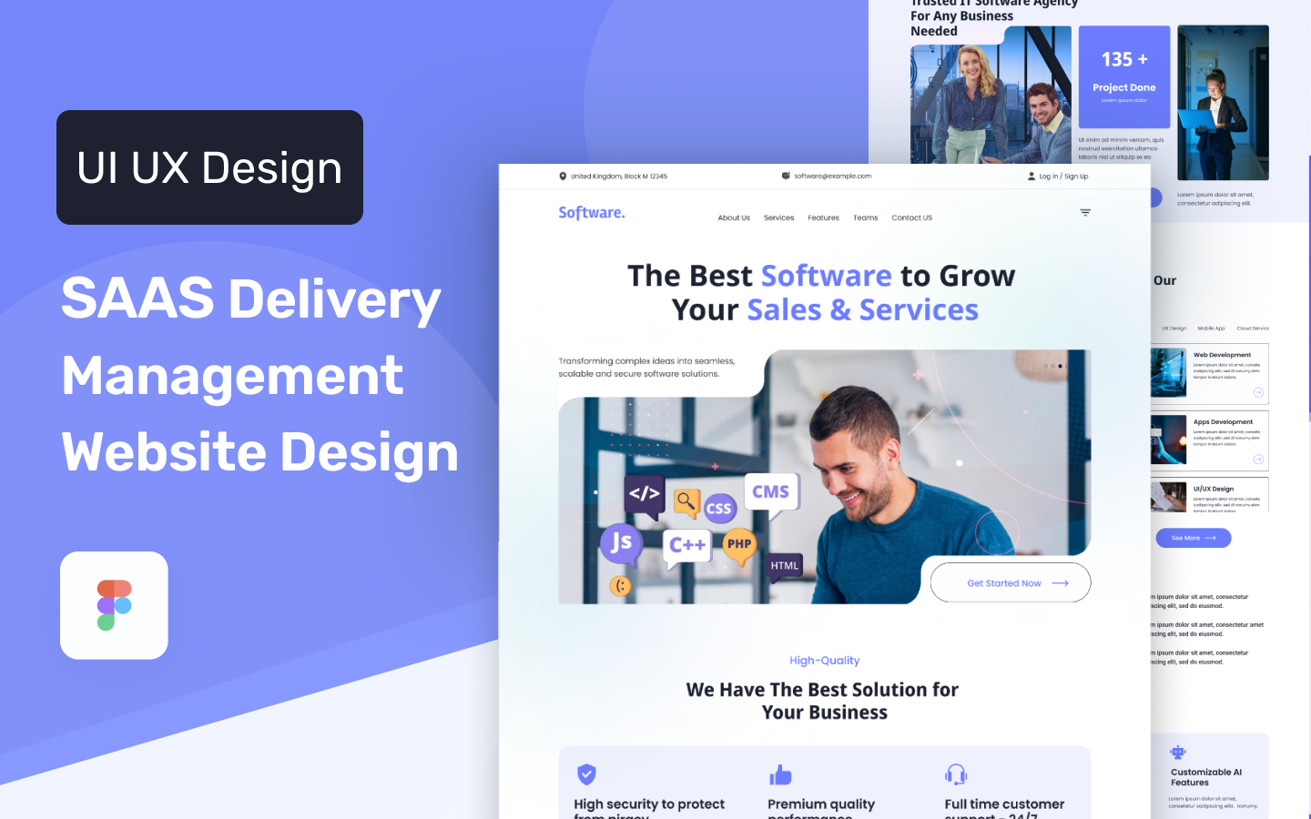 SAAS Delivery Management Website Design by Parthiv Deb Partho on Dribbble