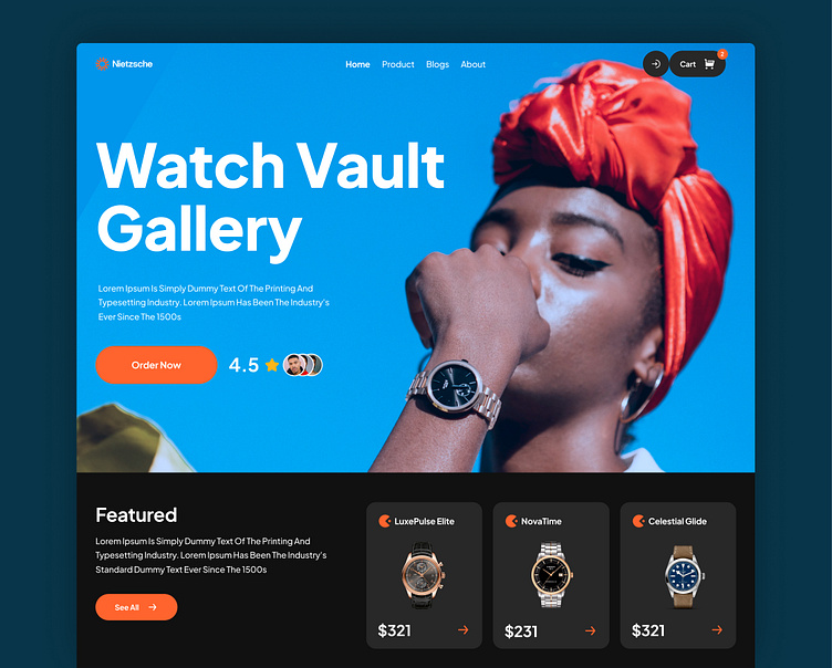 eCommerce Website - Watch Store by Mostafizur Rahaman on Dribbble