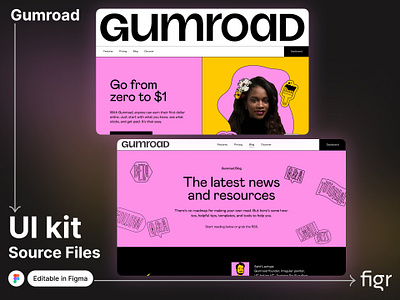 Make Gumroad UI your own by Figr Design on Dribbble