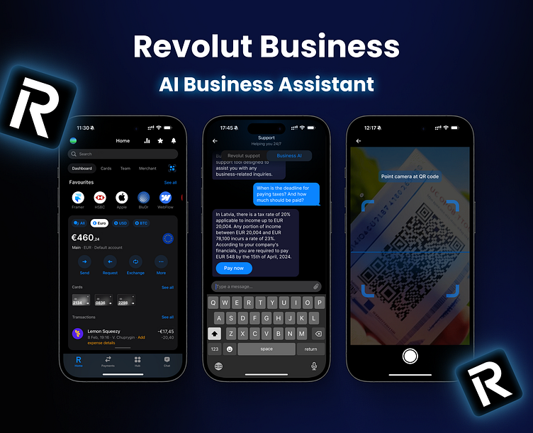 Revolut Banking | AI Business Assistant by Vlad for ClefDev on Dribbble