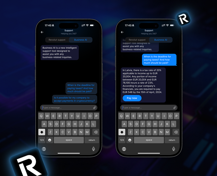 Revolut Banking | AI Business Assistant by Vlad for ClefDev on Dribbble