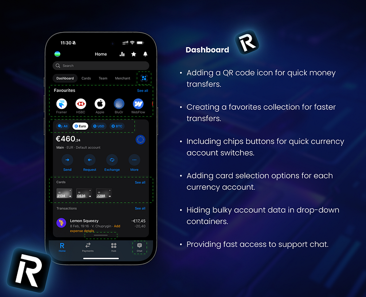Revolut Banking | AI Business Assistant by Vlad for ClefDev on Dribbble