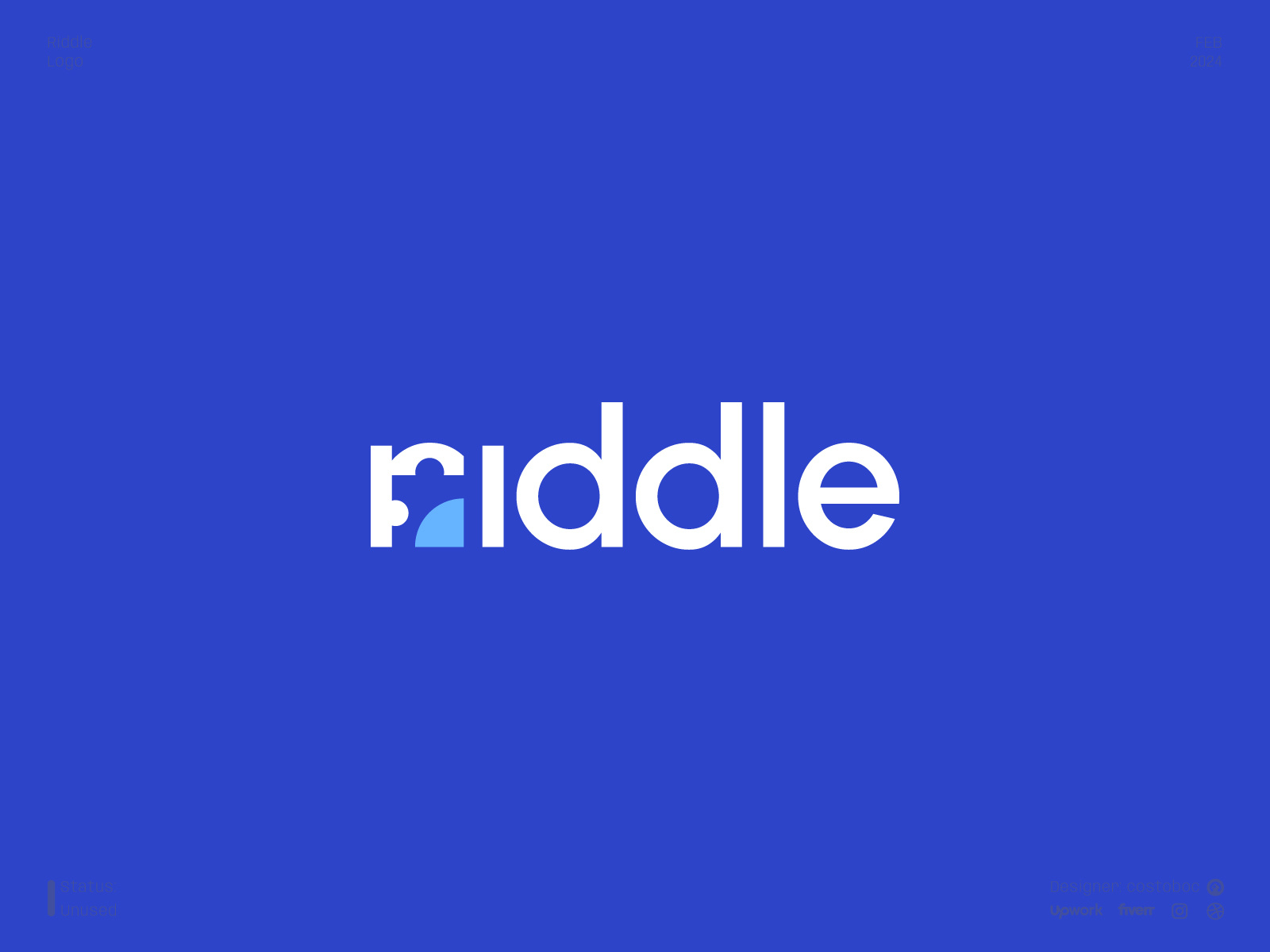 Riddle logo by Ivan Cornea on Dribbble