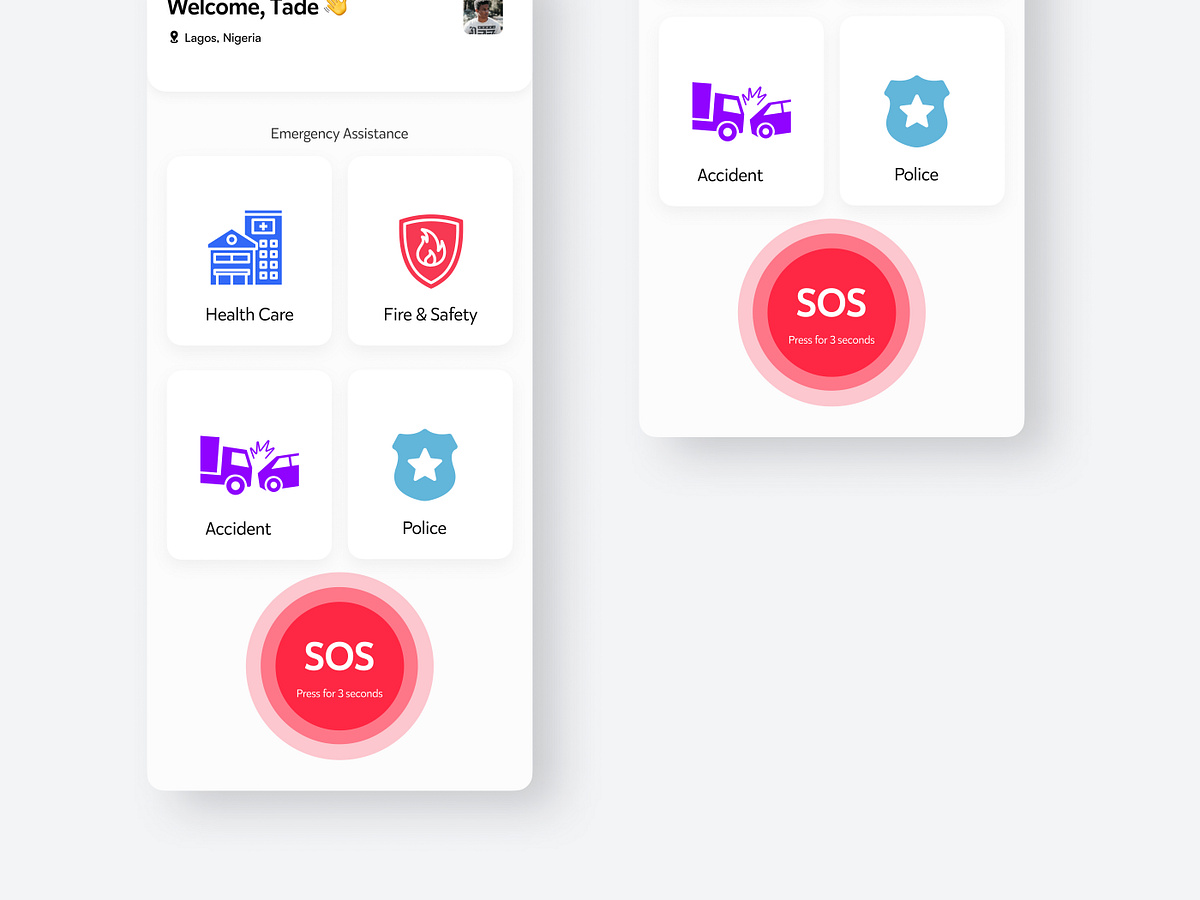 Emergency App designs, themes, templates and downloadable graphic ...