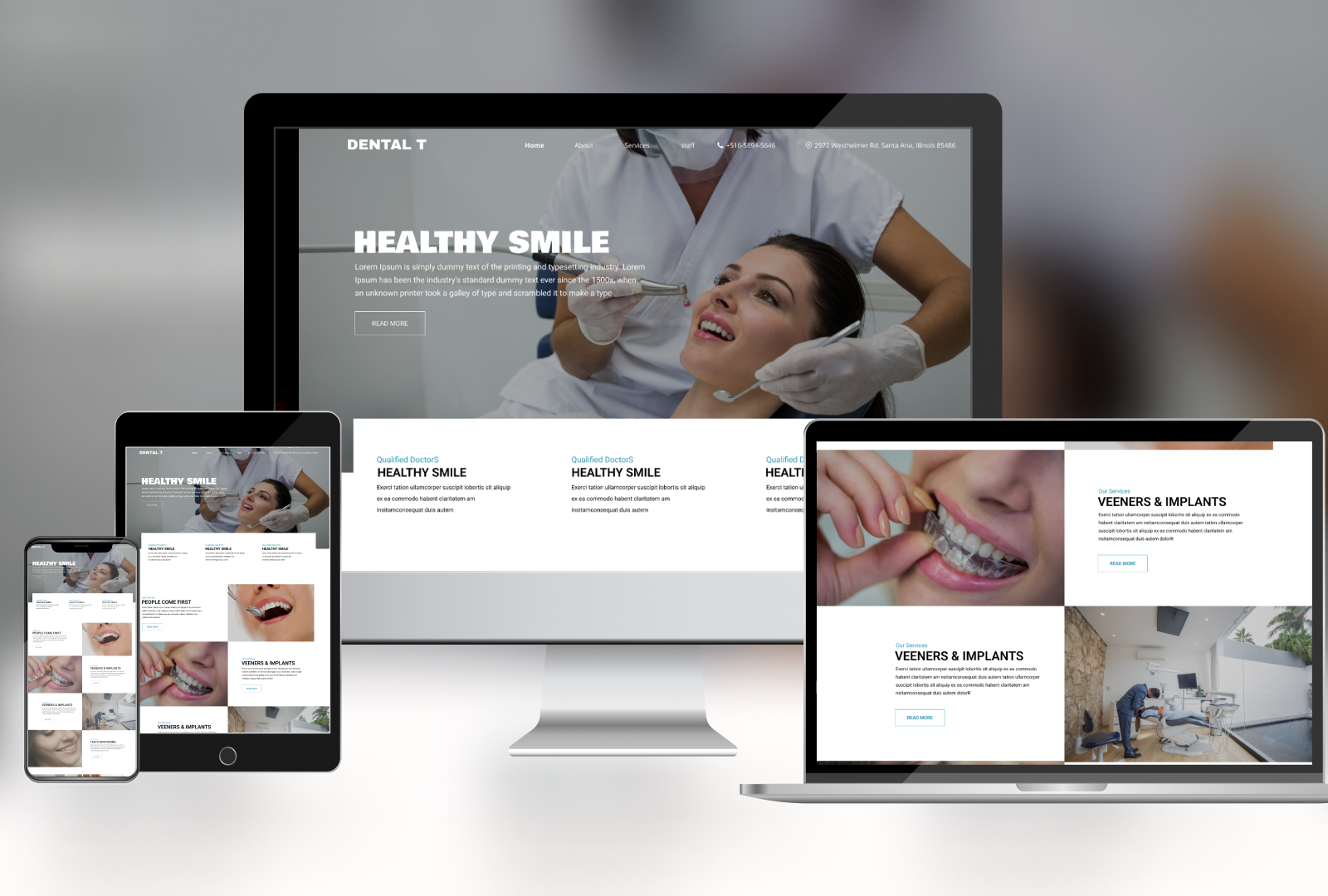 Dentist Website Design by Exiliensoft Consulting Services on Dribbble