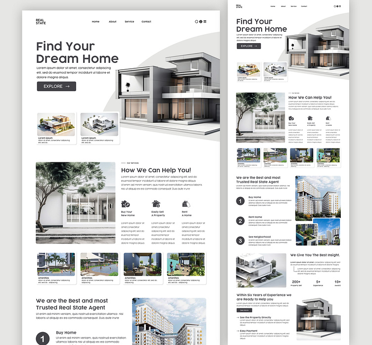 Real State Landing Page by JesMarc Aguillon on Dribbble