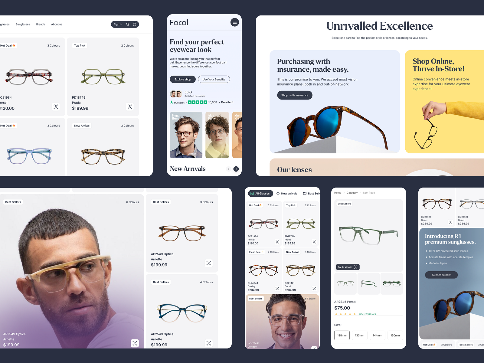 Eyewear Website Design Project by Orix Creative on Dribbble