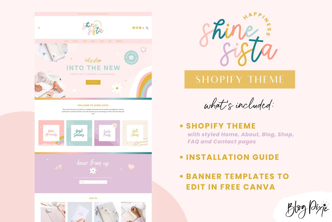 Shopify Theme Pastel Rainbow by Shopify Template on Dribbble