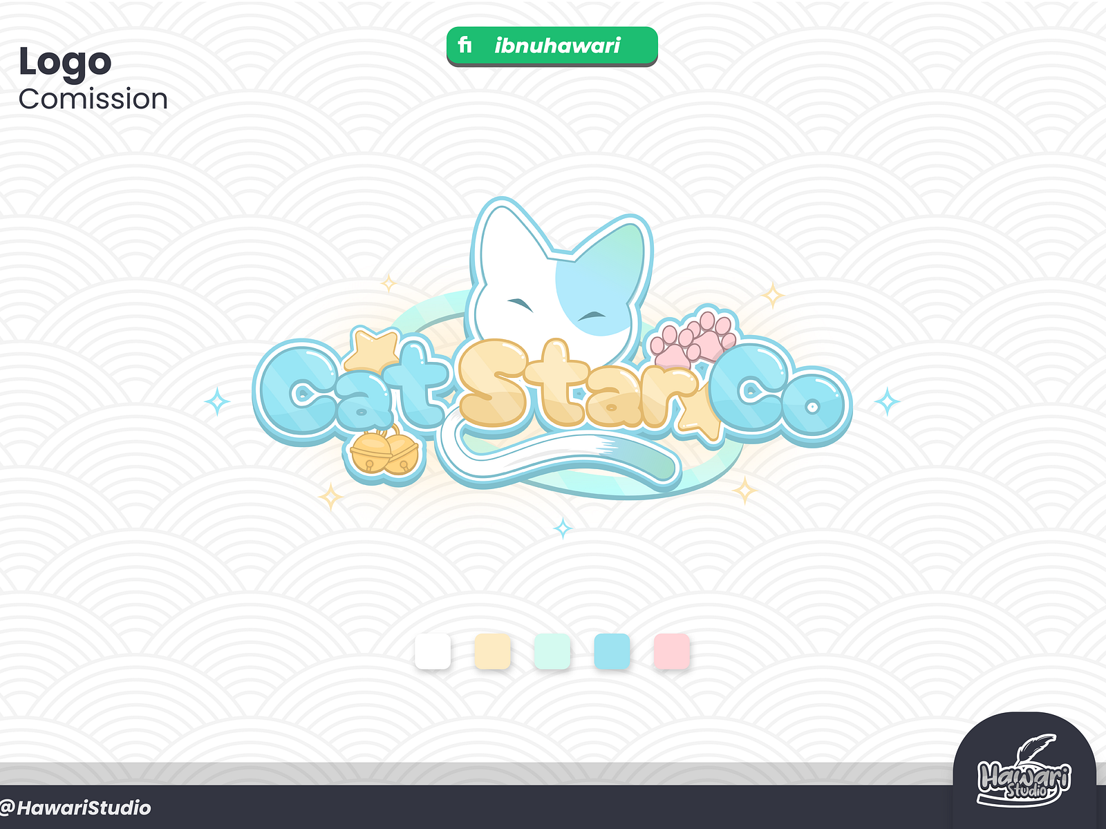 Logo For VTuber Cat Star Co by Hawari on Dribbble