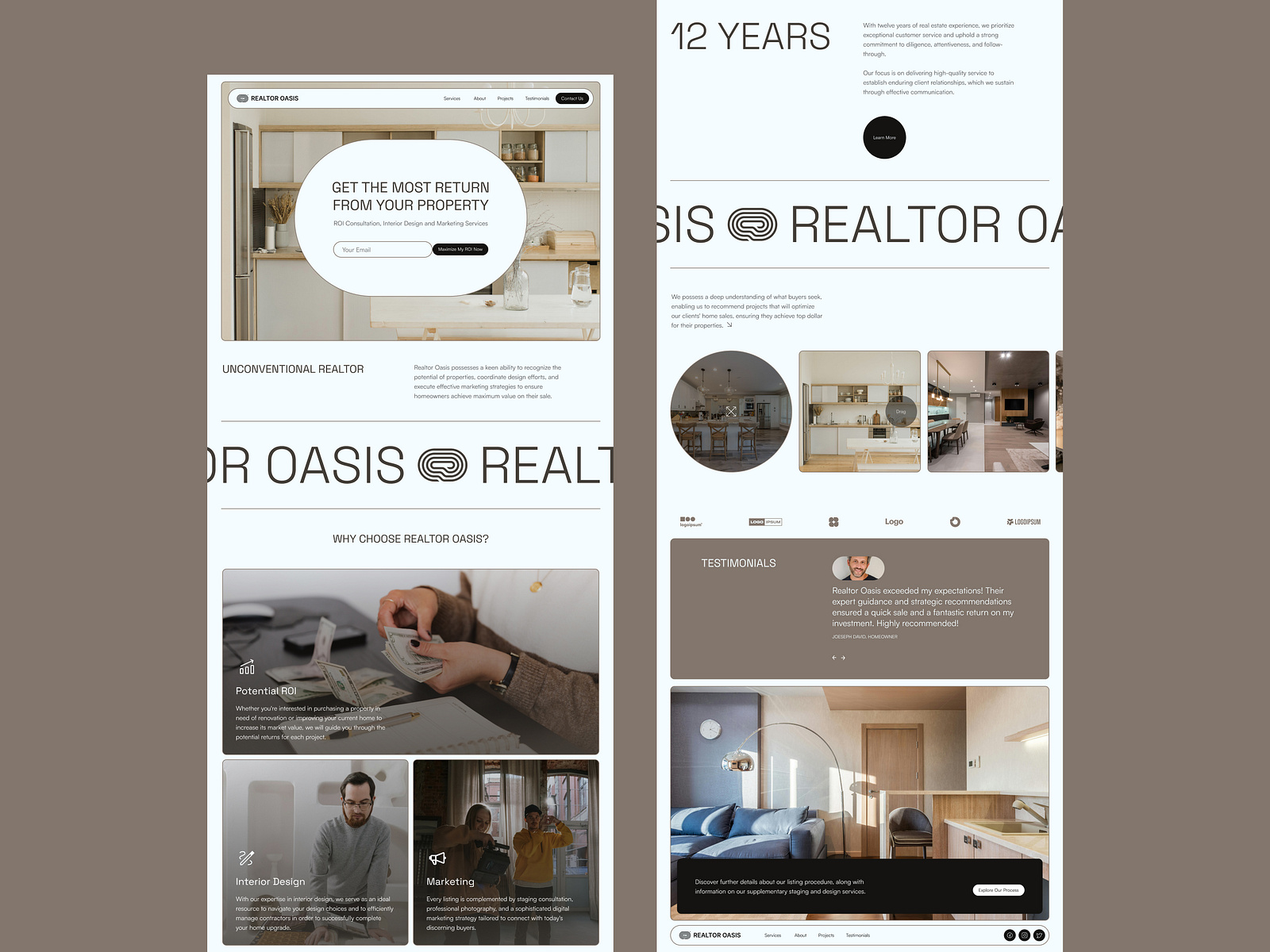 Realtor Oasis - Landing Page Concept by Alway Rallos on Dribbble
