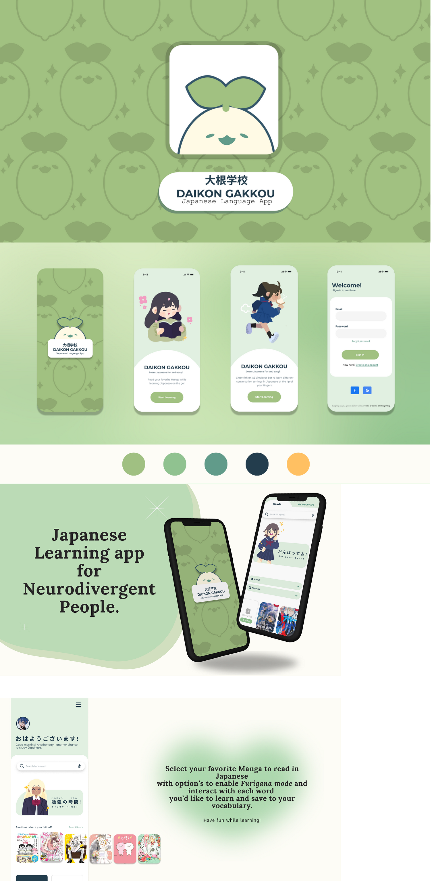 Japanese Learning App UI Concept by Sofie Chai Yin on Dribbble