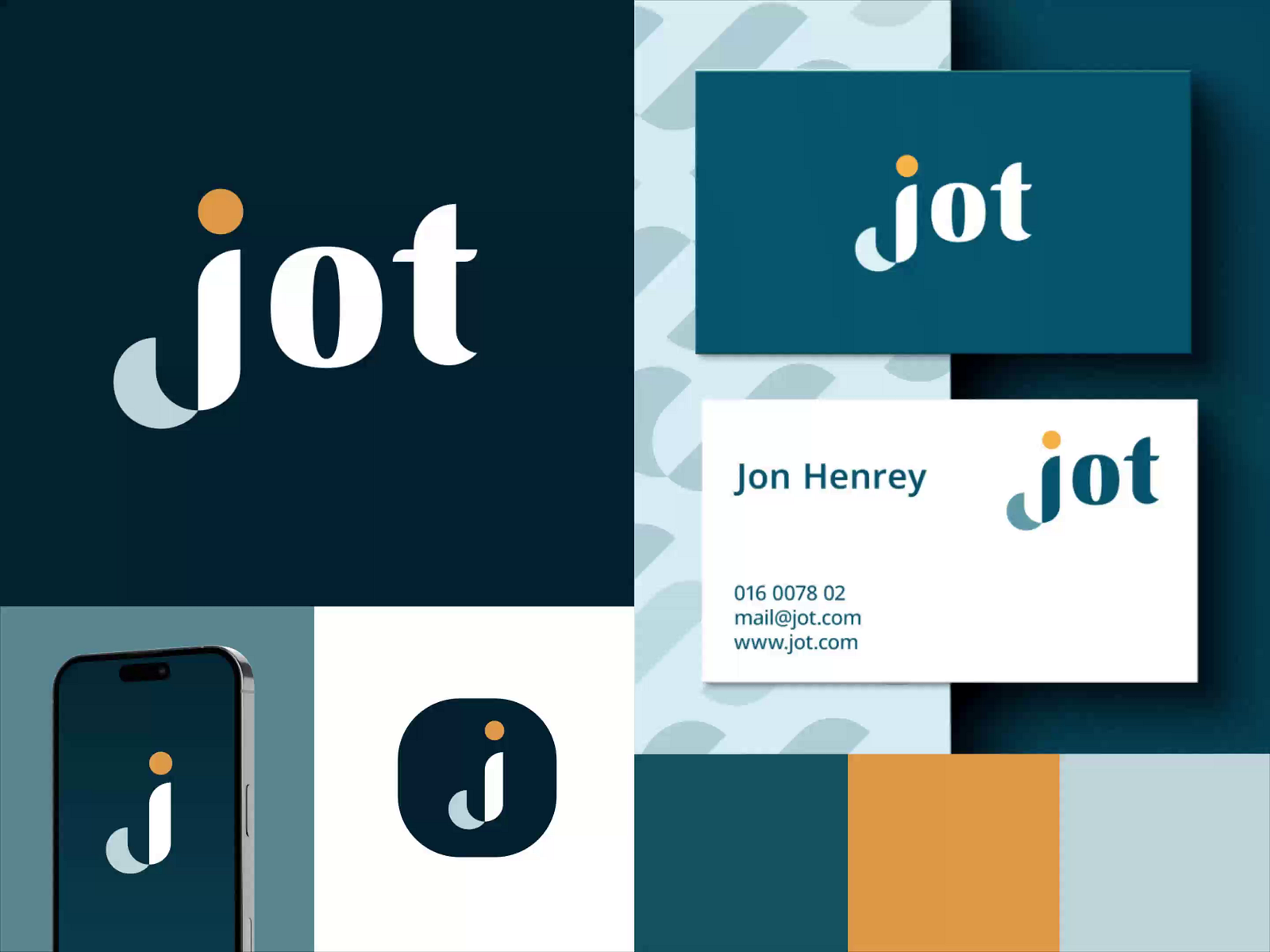 Jot Branding, visual identity, corporate brand design by Ramotion Inc ...