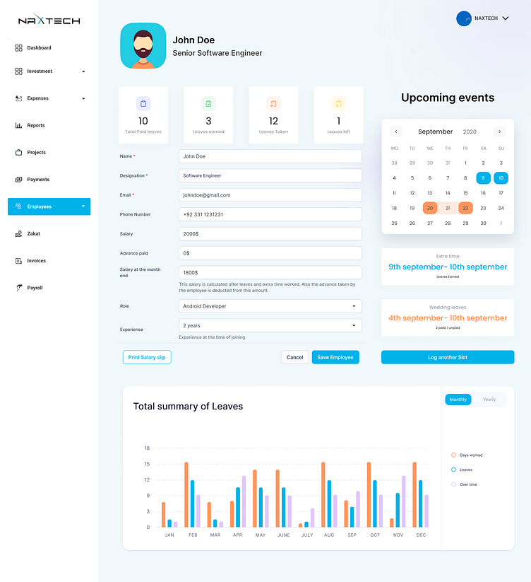Accounting Software design by Anmol Wajid on Dribbble