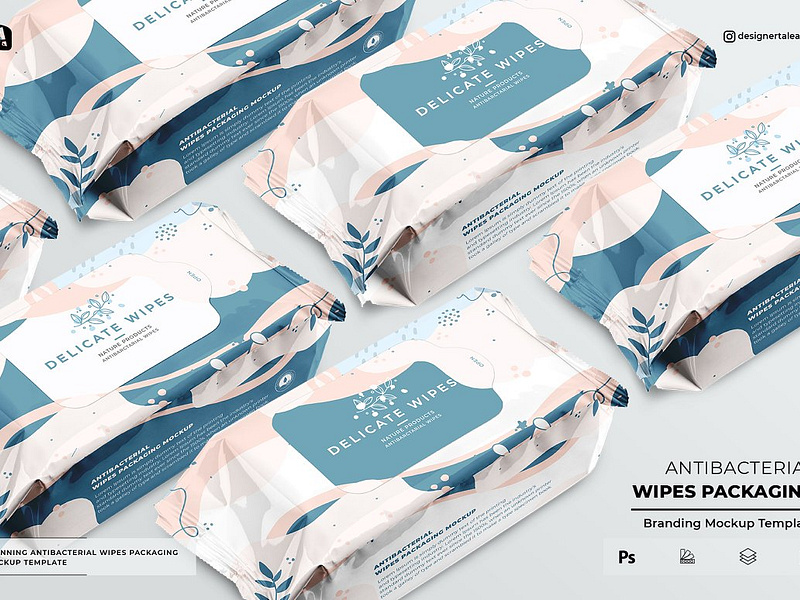 Wipes Mockup designs, themes, templates and downloadable graphic ...