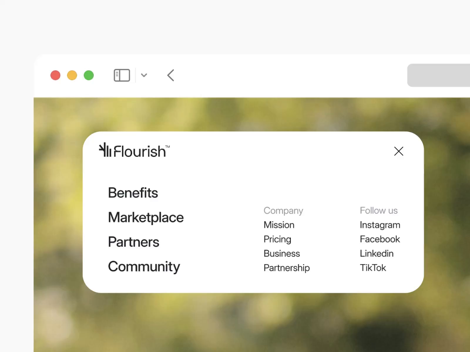 Flourish - Website Navigation by Unikorns® on Dribbble