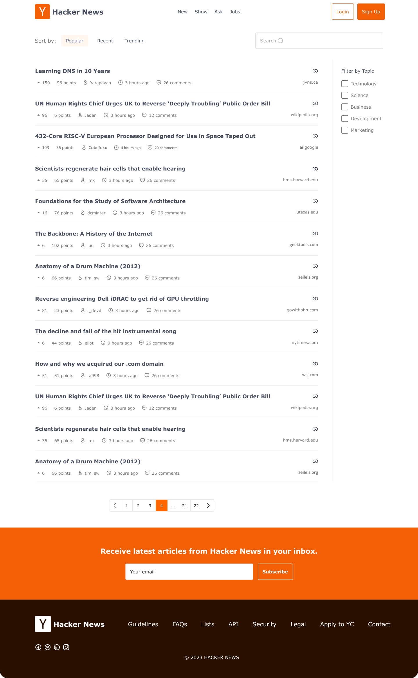 Hacker News Redesign by Hadiza Salau on Dribbble Hacker News Redesign by Hadiza Salau on Dribbble