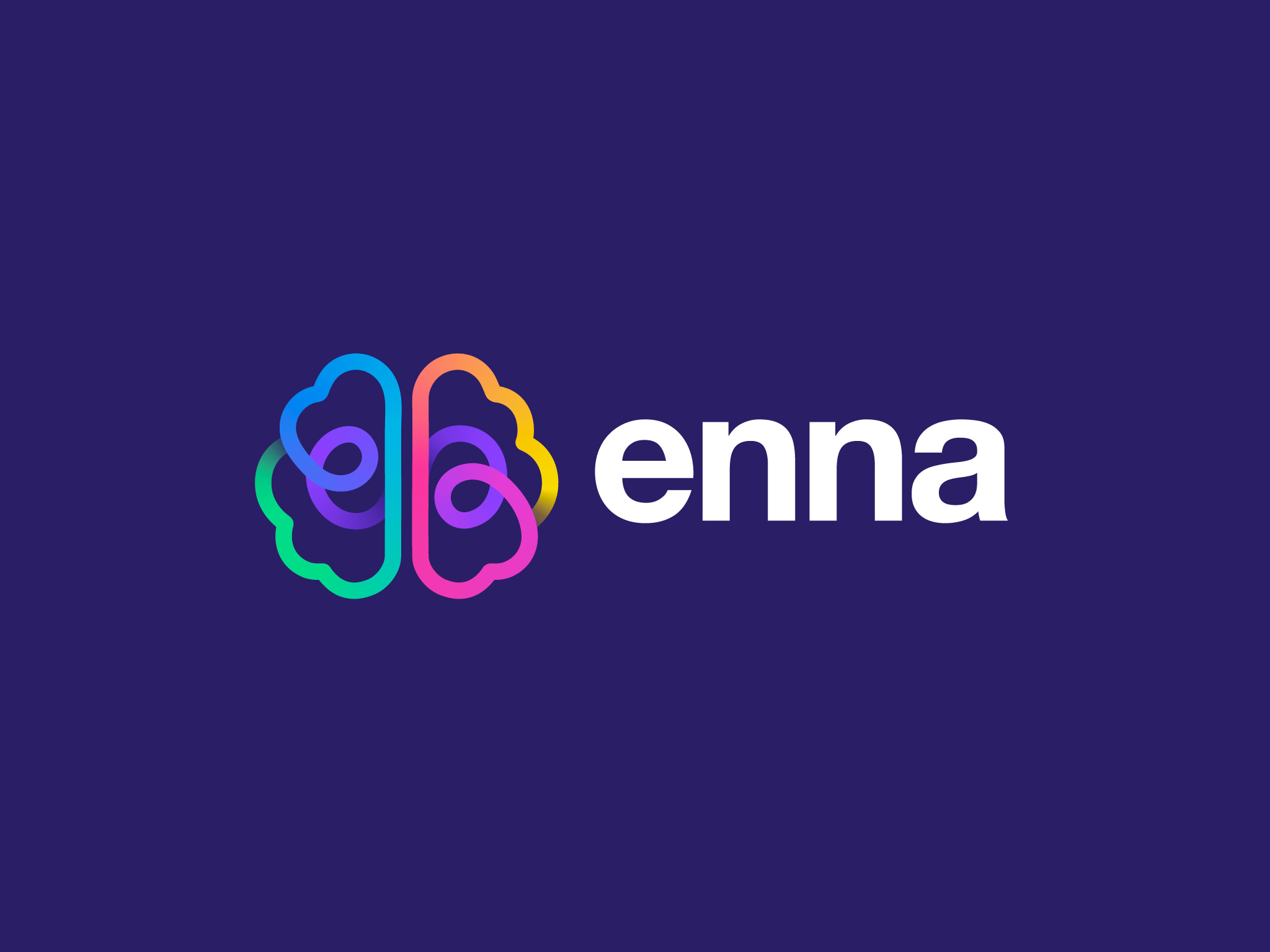 Enna logo design by Vadim Carazan on Dribbble