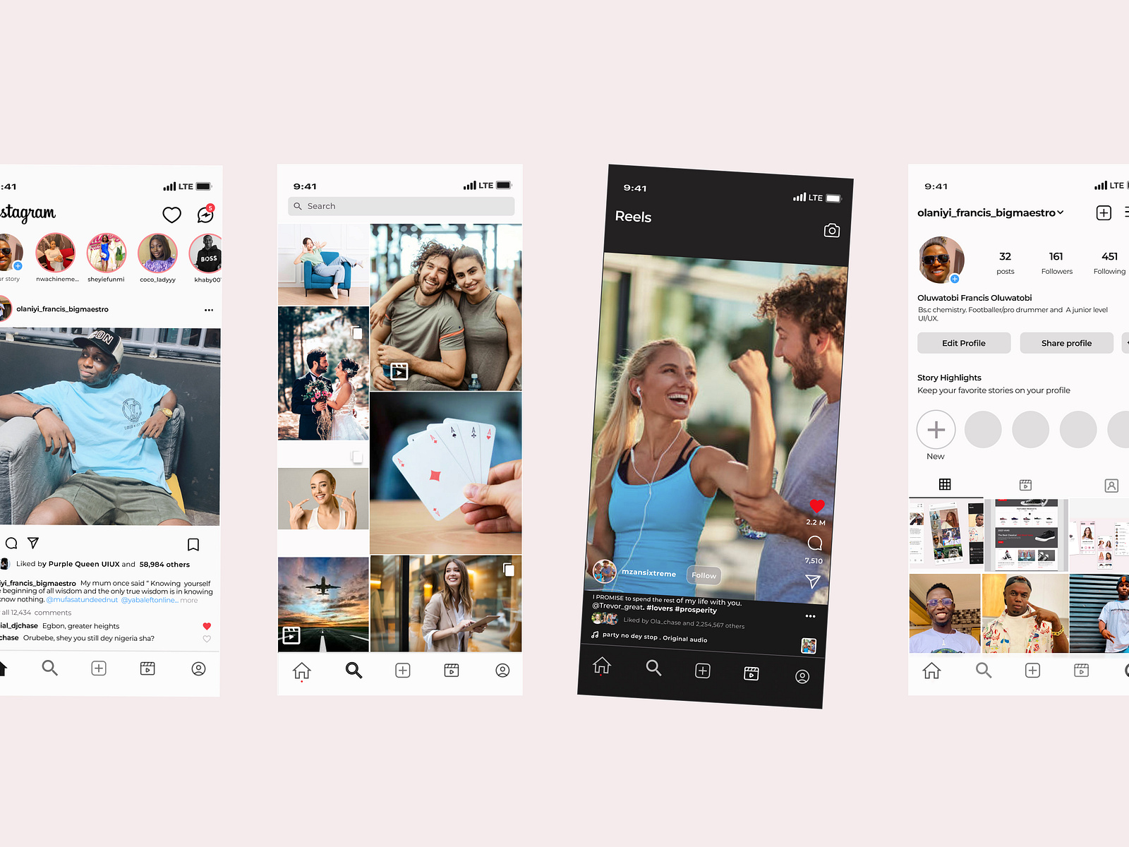 instagram replica/redesign by Oluwatobi Francis on Dribbble instagram replica/redesign by Oluwatobi Francis on Dribbble