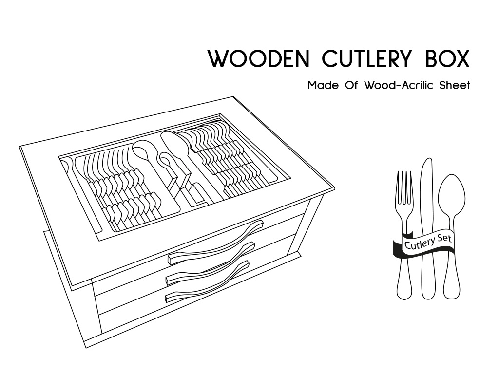 Wooden Cutlery Box Design by Athena Ghaffari on Dribbble