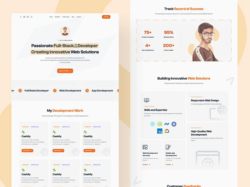 Browse thousands of Full Stack Developer Portfolio images for design ...