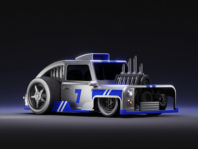 3D Stylized Car by 4rmvn for Duxica on Dribbble