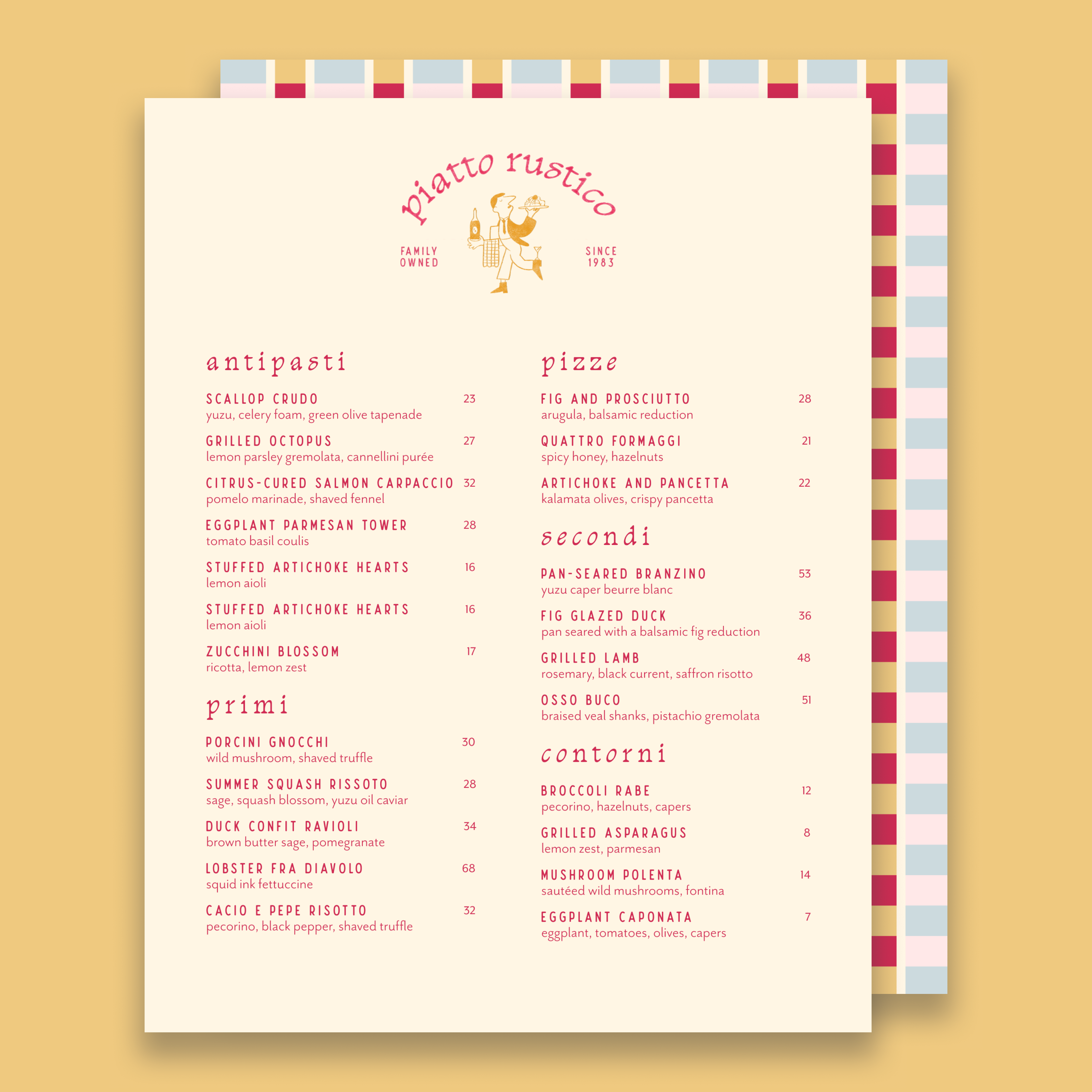 Piatto Rustico - Restaurant Branding by Olivia P on Dribbble