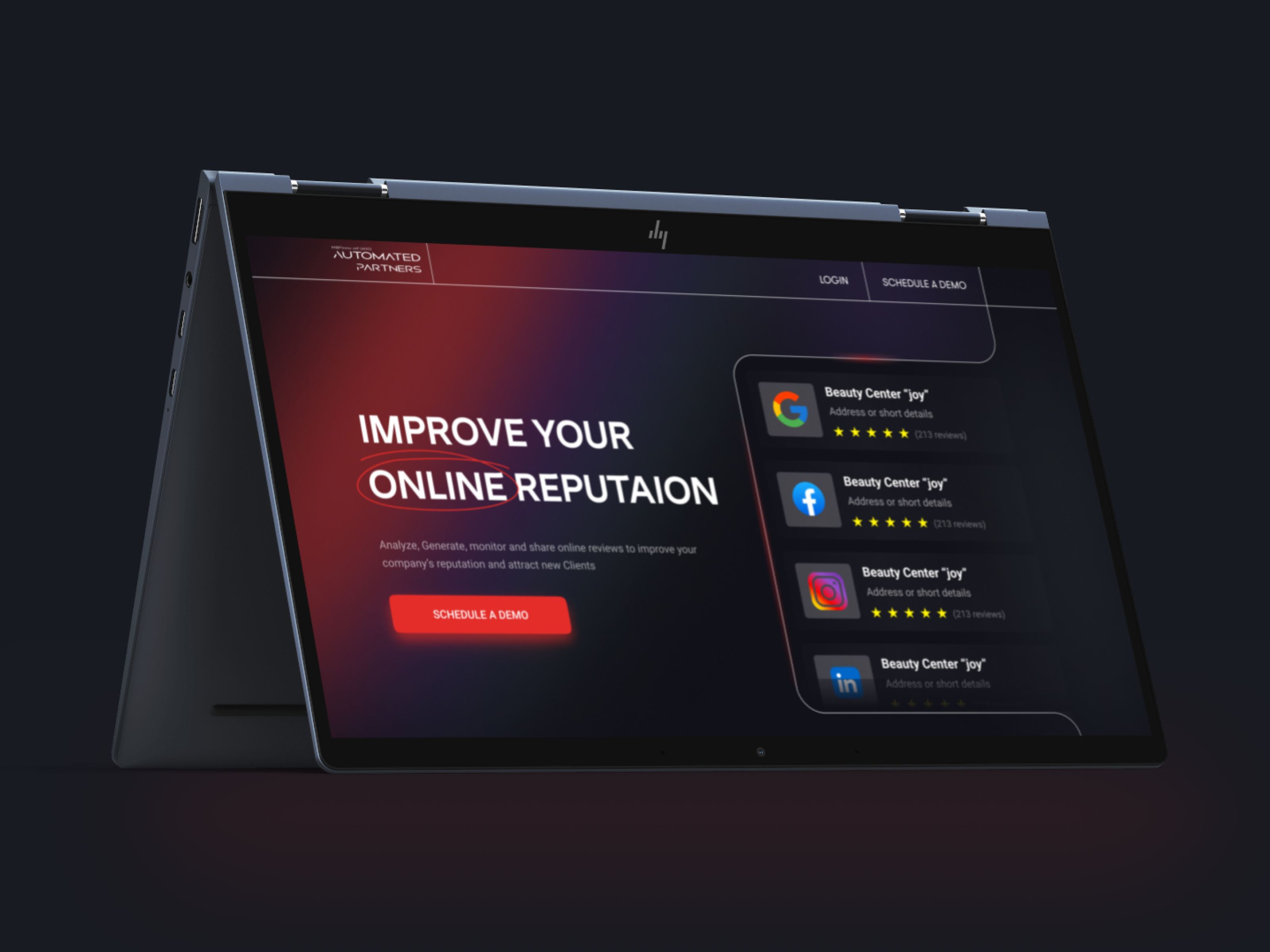 Review & Ratings platform Landing Page Design by Taher for Buraq Lab on ...