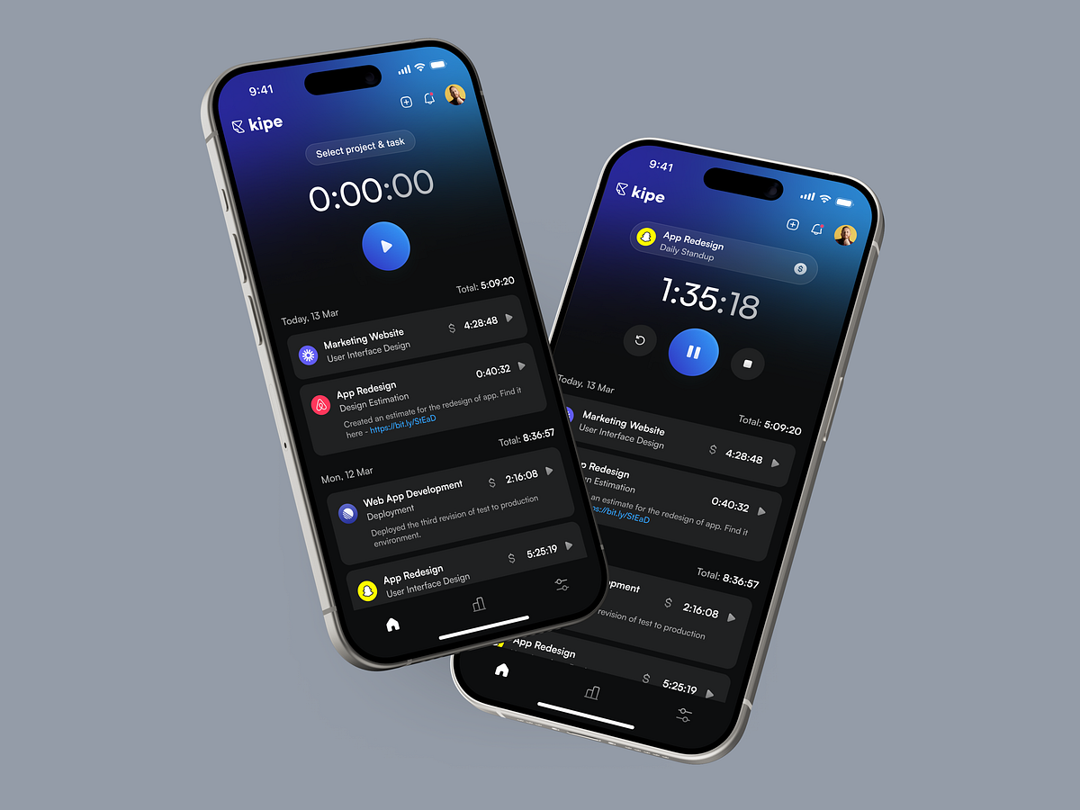 Tack - Time Report by Bilal Ck for Stead on Dribbble