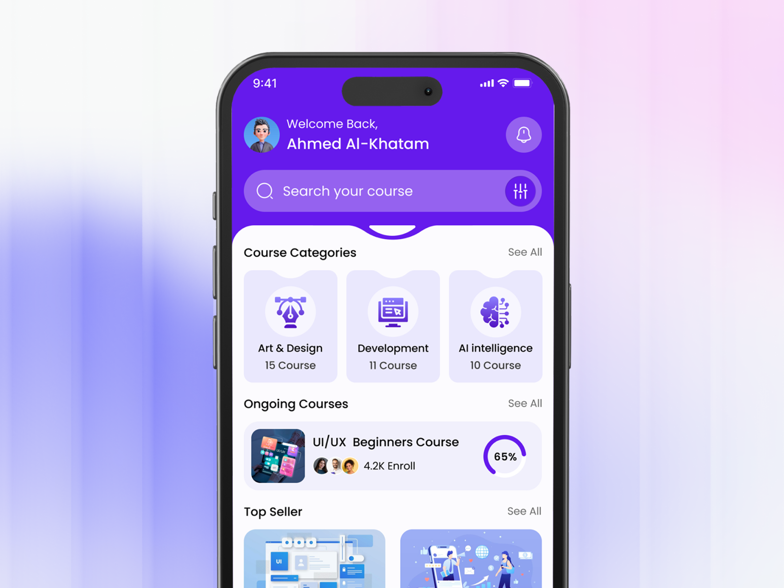 E-Learning Mobile App Design by Excellent Webworld on Dribbble