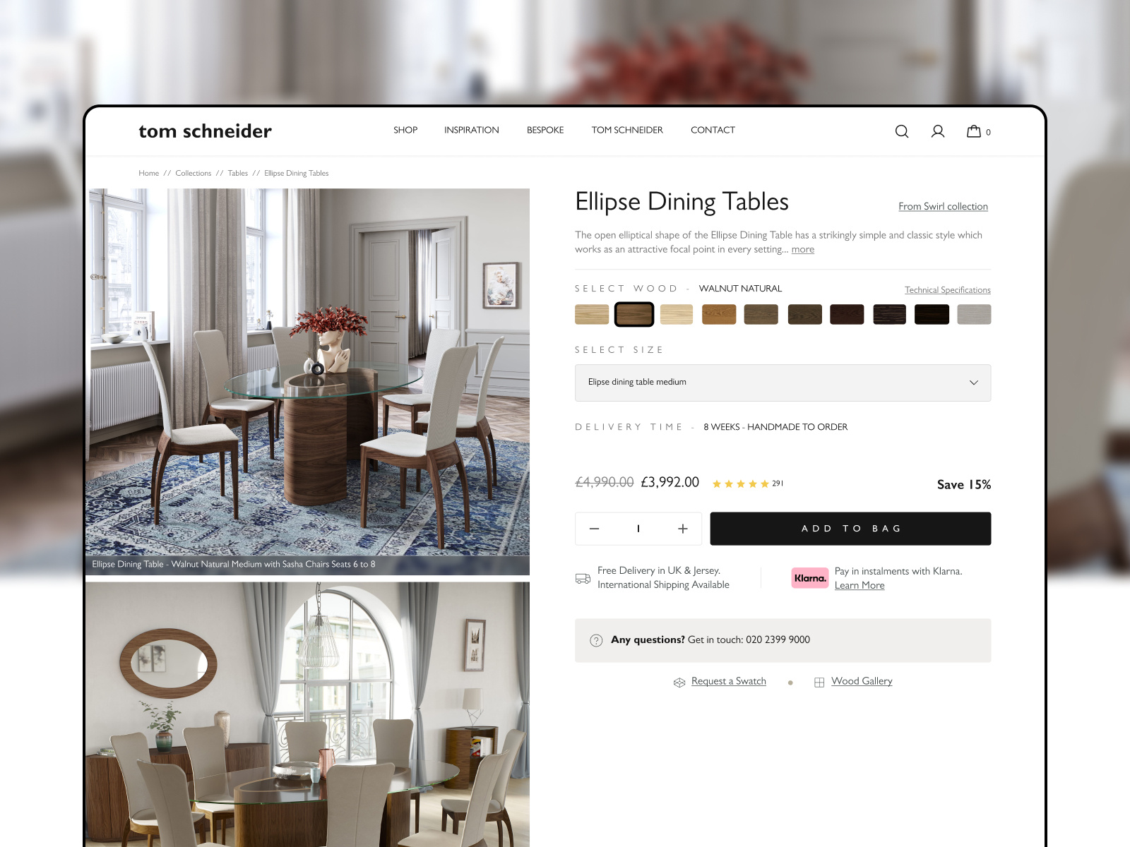 Product Detail page for Tom Schneider by Busona on Dribbble