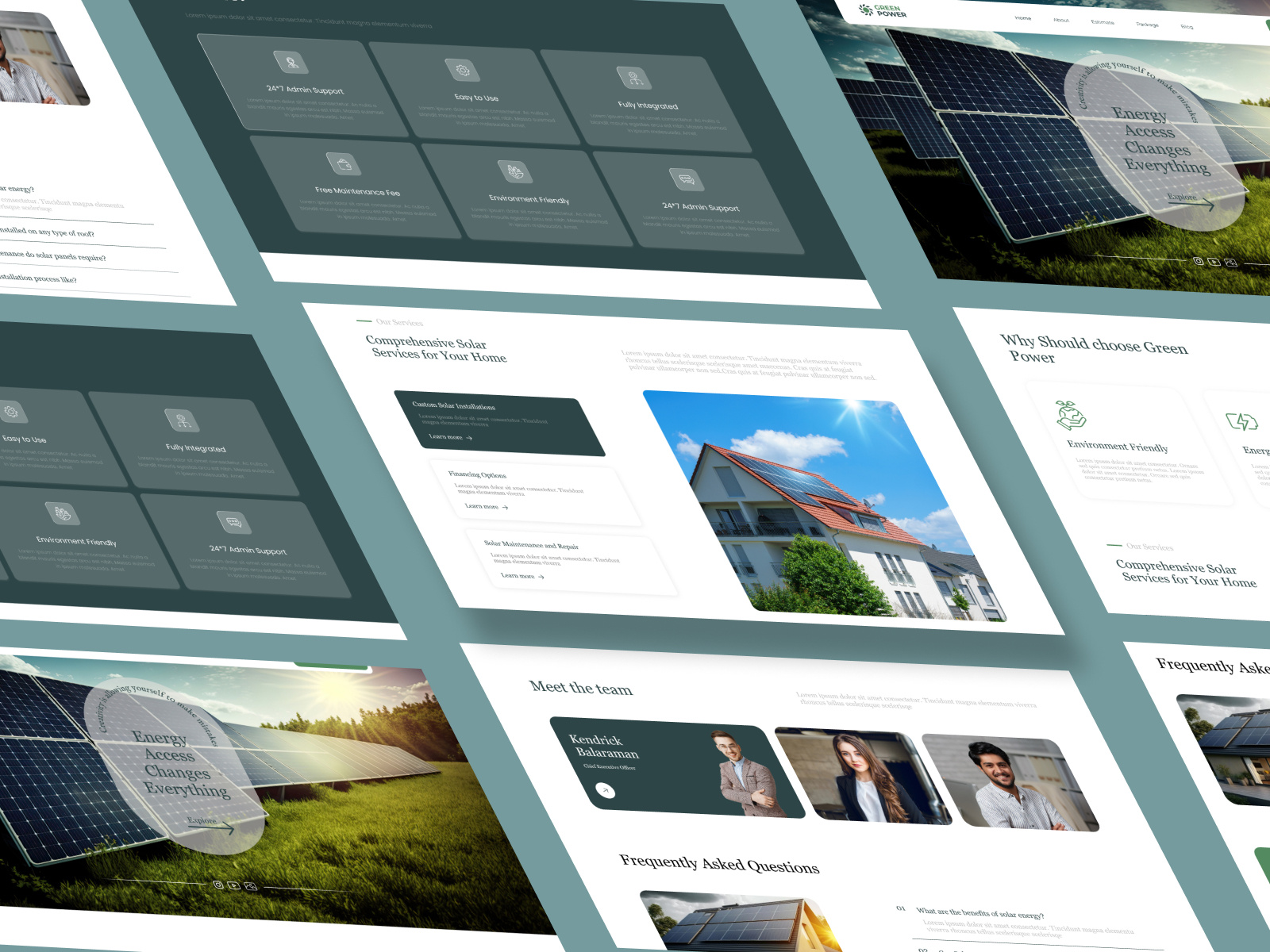 Solar Page UI Design by IndyLogix Solutions on Dribbble