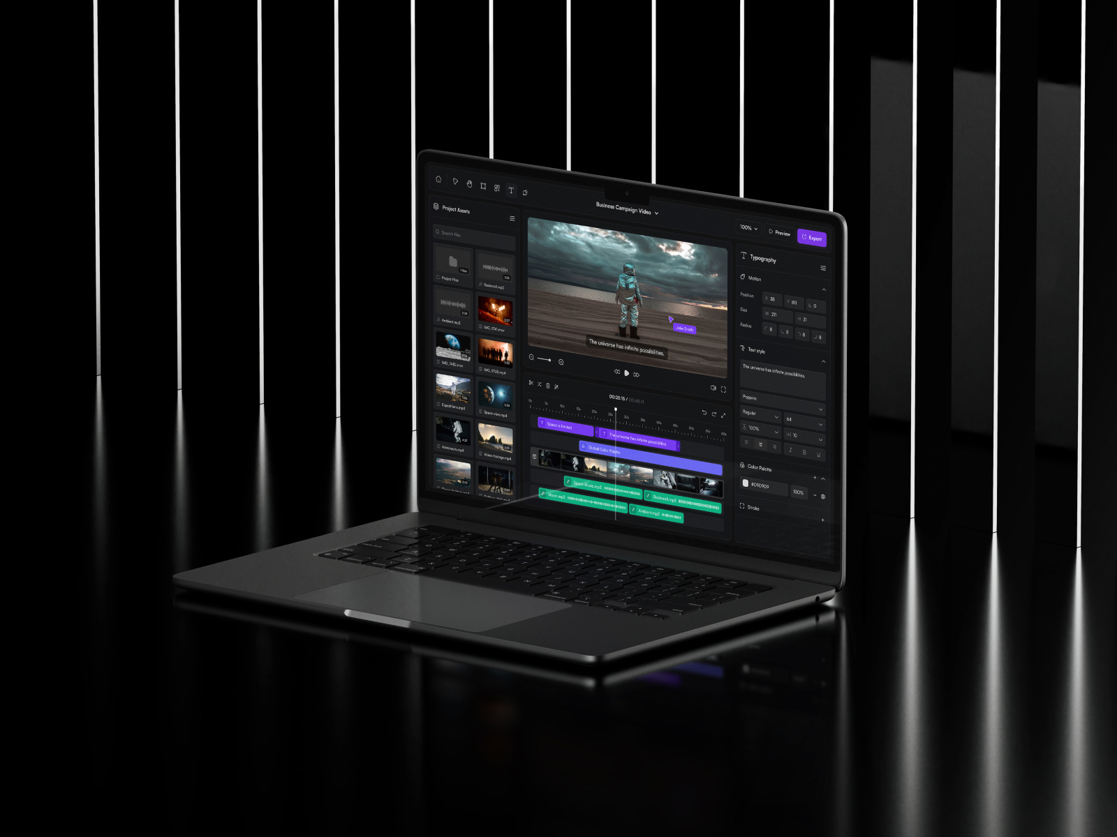 VideoForge - Online video editing tool by Riotters on Dribbble