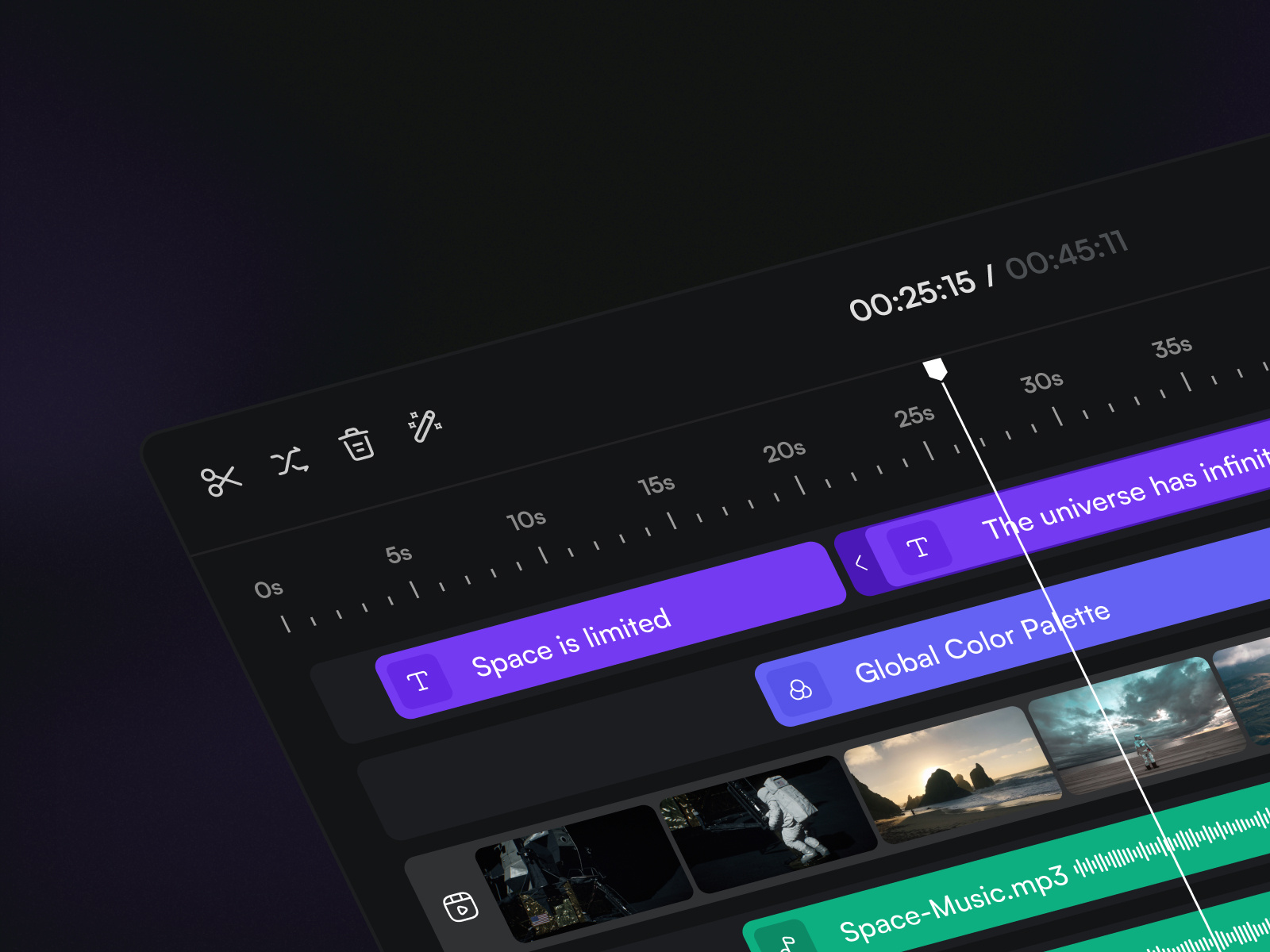 VideoForge - Online video editing tool by Riotters on Dribbble