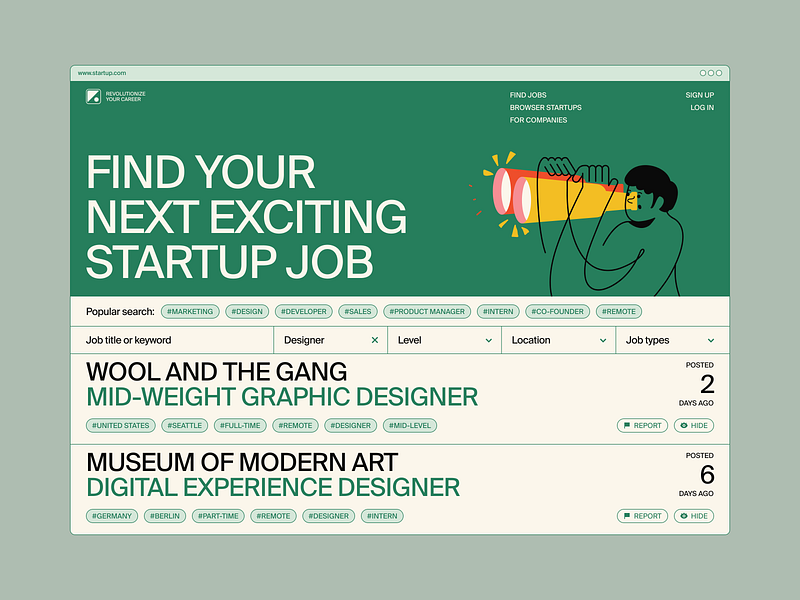 Browse thousands of Job Search images for design inspiration | Dribbble