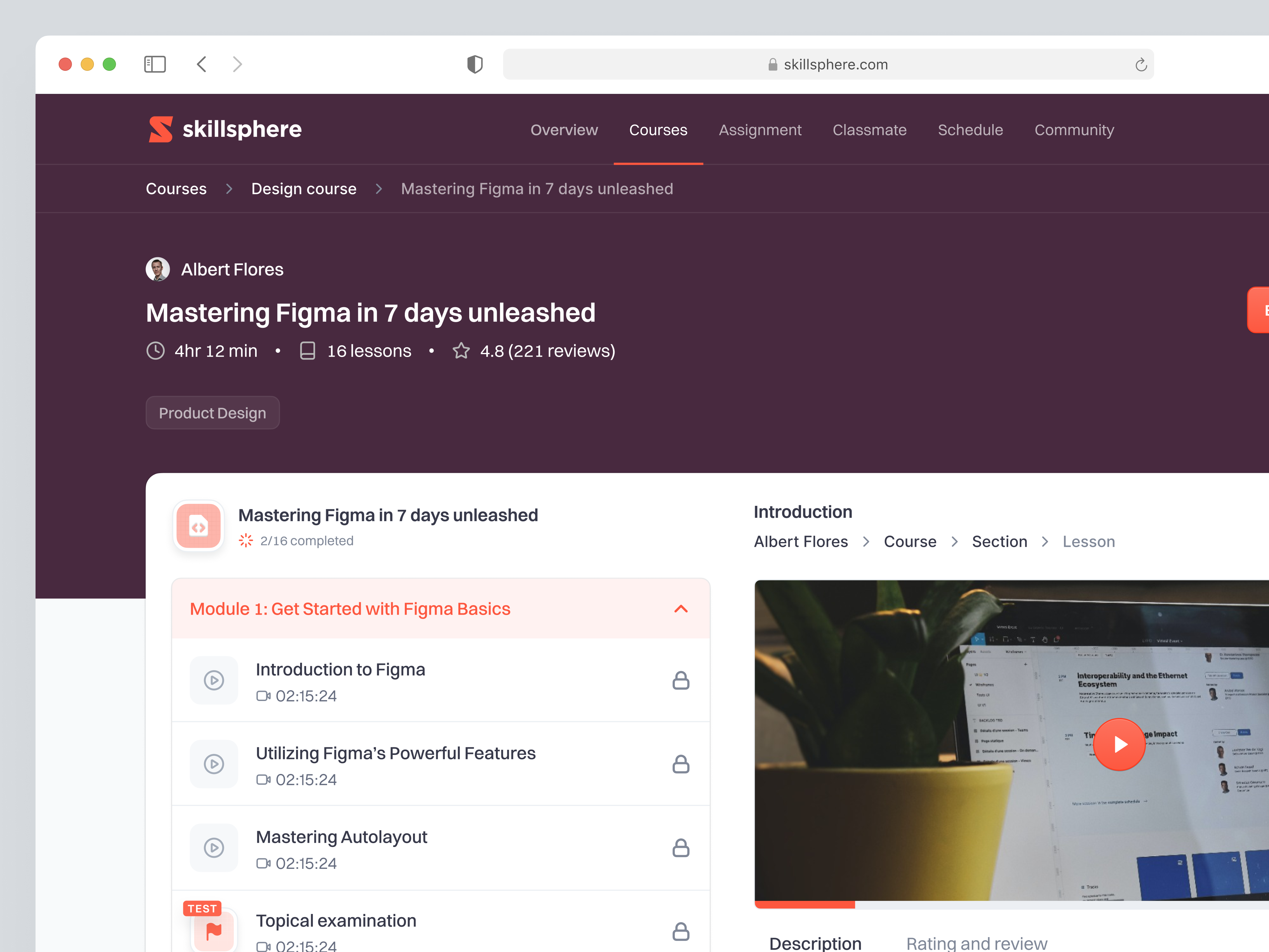 Skillsphere: E-Course Platform Dashboard Saas Web App - Courses by Choirul Syafril for Keitoto ...