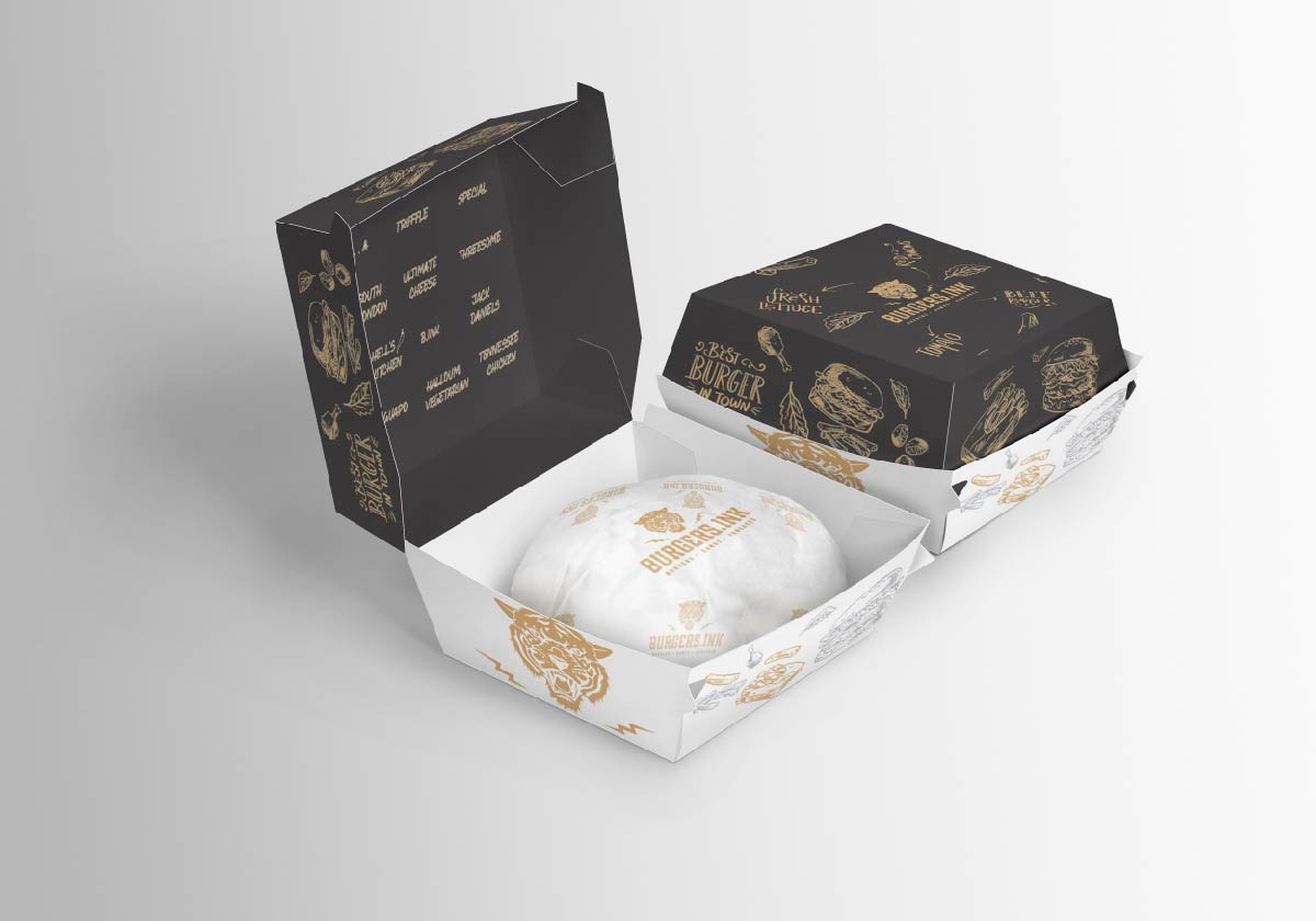 Burger Packaging Design | Custom Food Packaging | Designer by ...