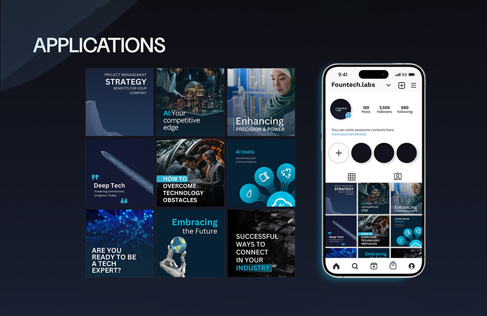 Fountech Labs - Branding, Social Media Content, Website Design by Reem ...